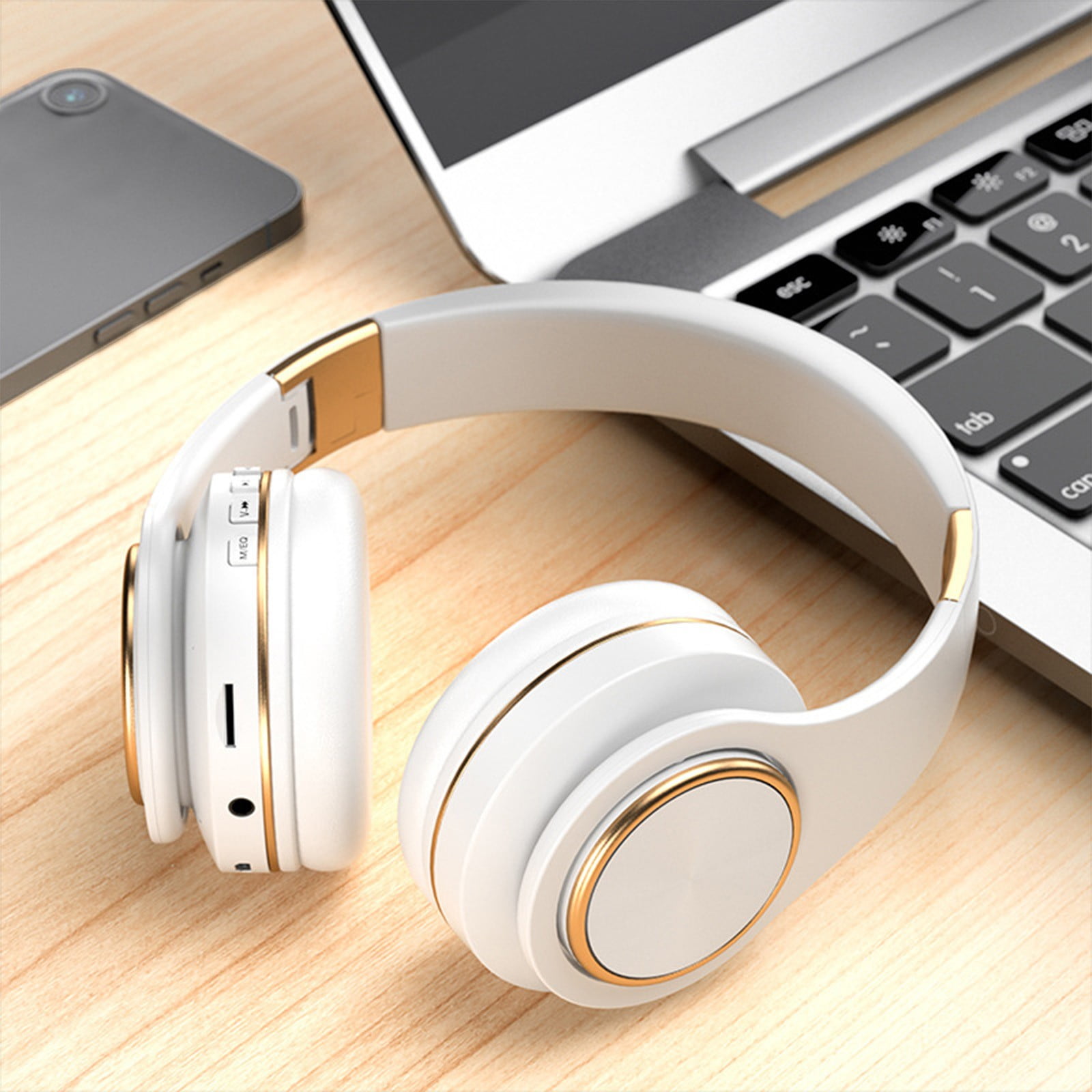 Nrmrqz Wireless Bluetooth,Bluetooth Headphones with Noise Canceling Mic ...