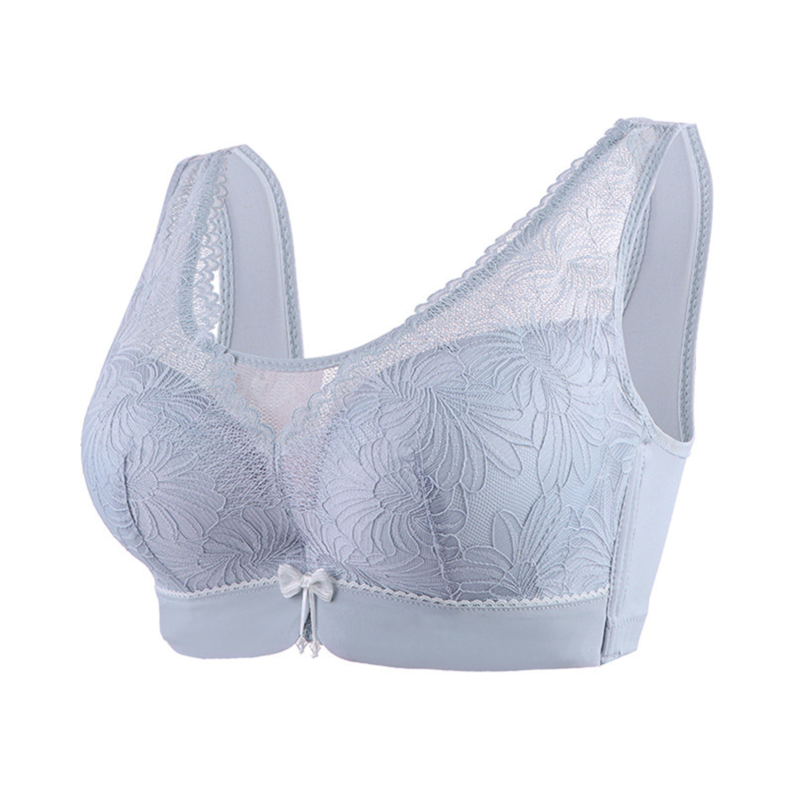 Lisbinx Bras for Women Woman's Lace Embroidered Glossy Comfortable ...