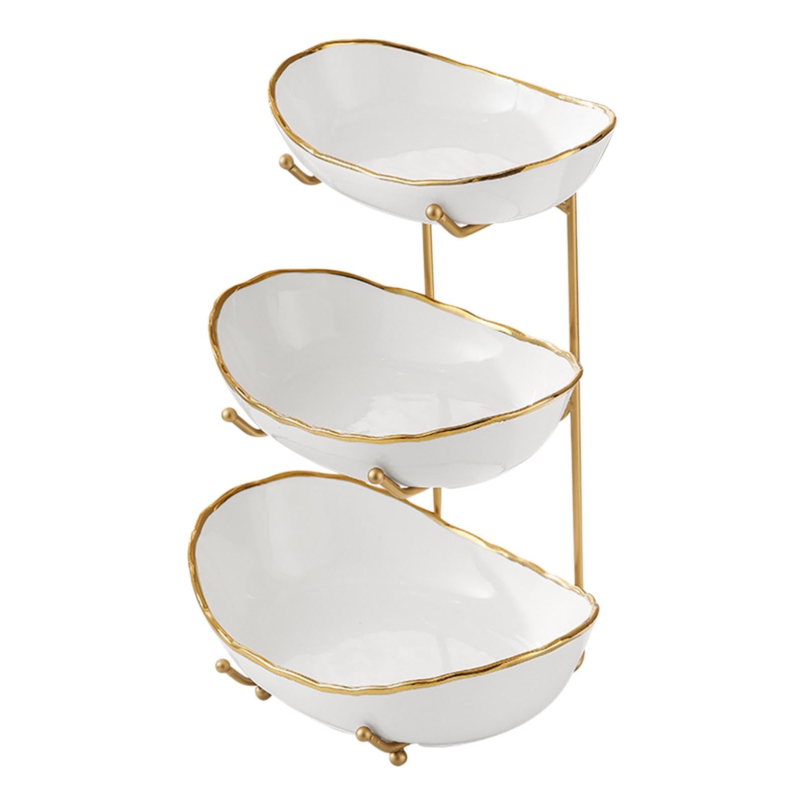 Nrmrqz heavy duty tote bag Ceramic 3-Tier Fruit Tray, Stylish for ...