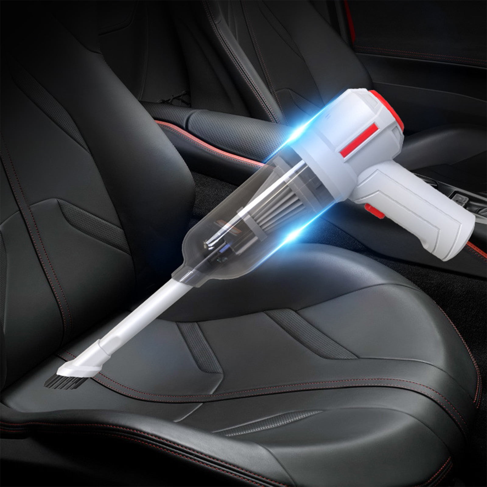 Nrmrqz Wireless Charging Car Vacuum, 4000PA Suction & Blower Mode for ...