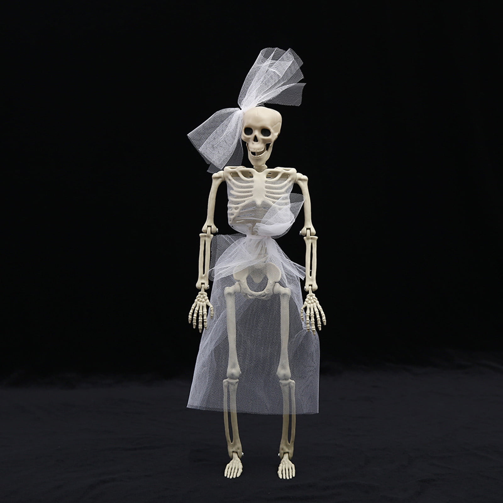 Nrmvnmi 2 PCS Halloween Skeleton Decorations with Wedding Couple Bride ...