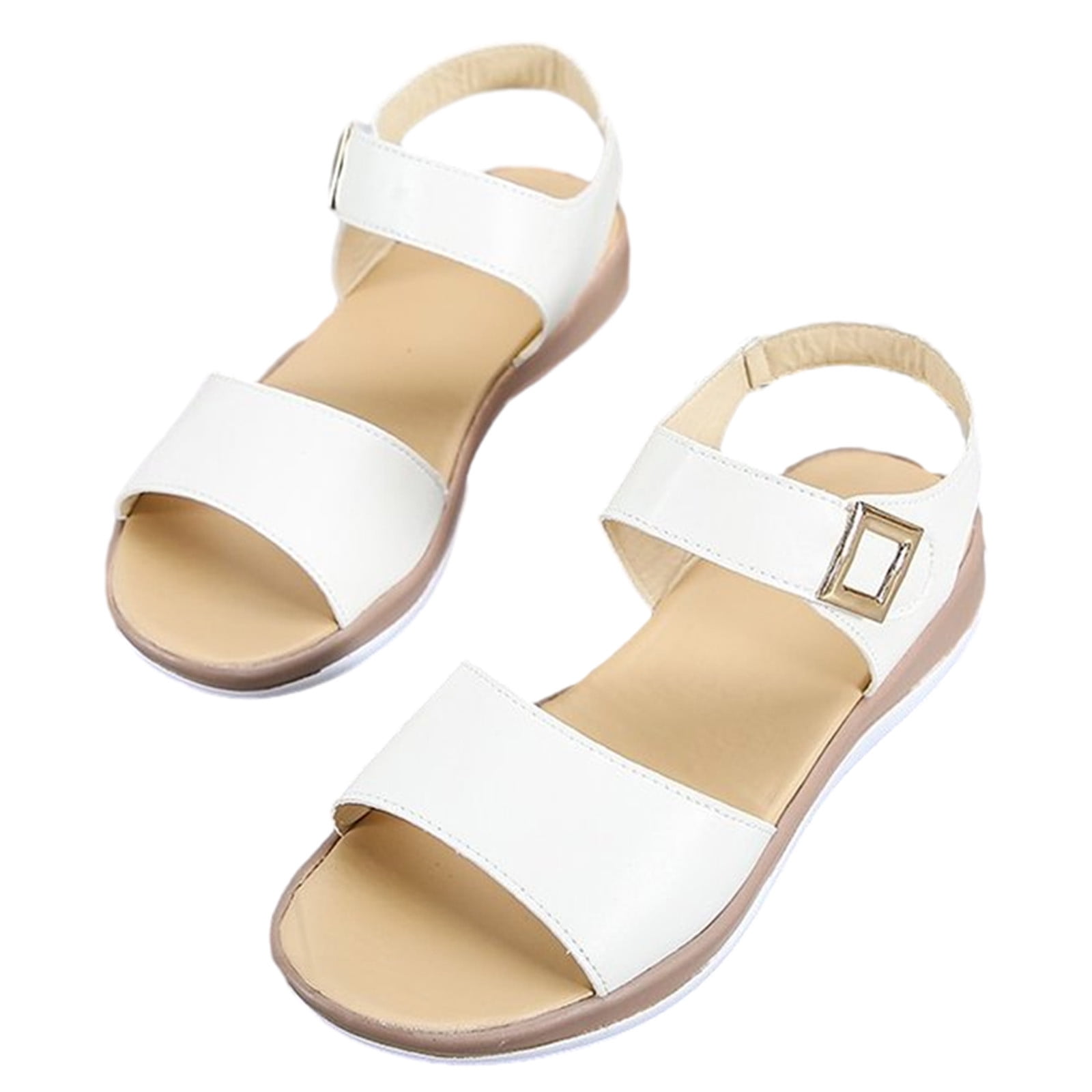 Nrmvnmi 2024 Women's Sandals Comfortable Dressy Summer Open Toe Plus ...