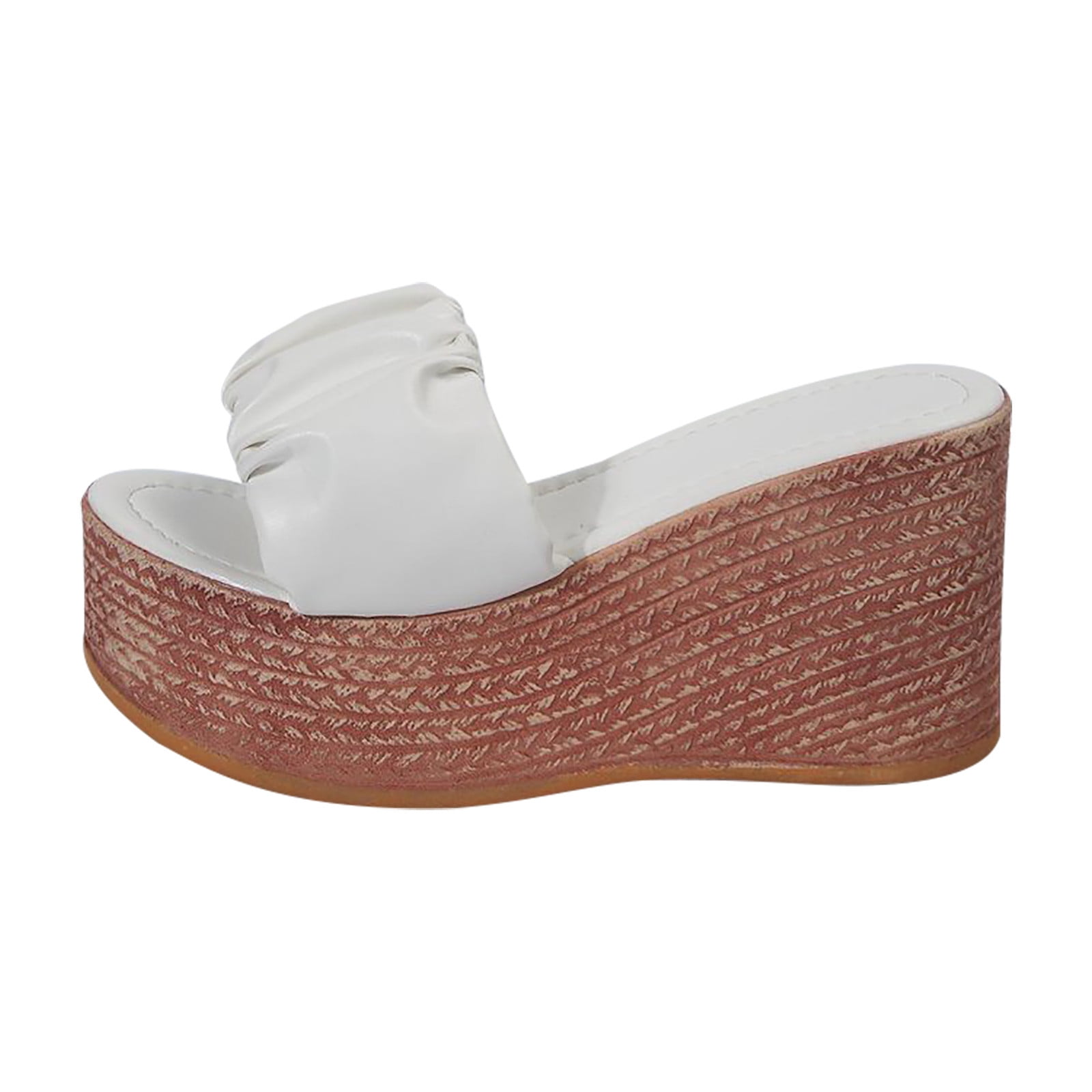 Nrmvnmi 2024 Women's Wedge Slipper Open Toe Summer Platform Slippers ...