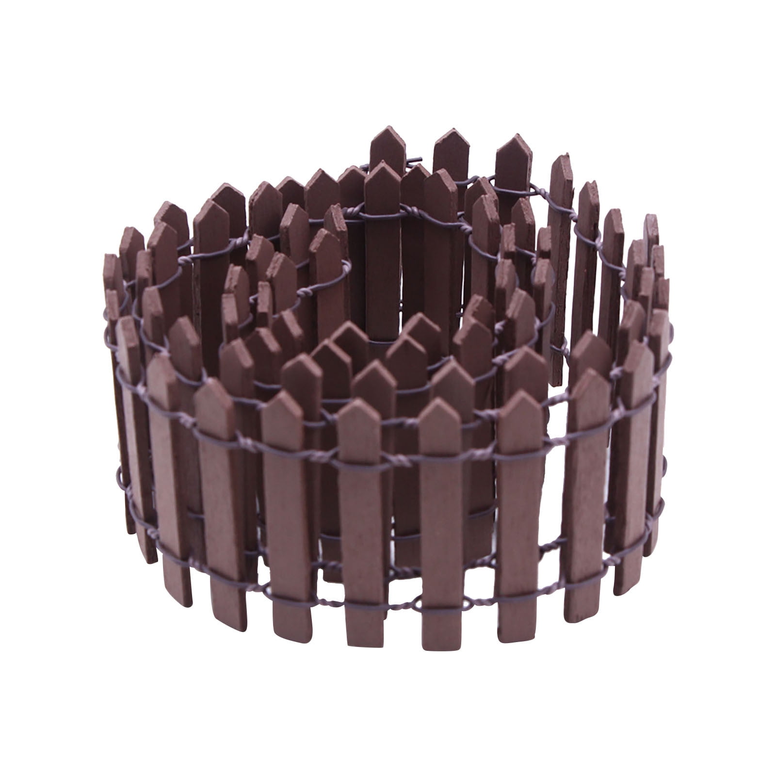 Nrmvnmi 35 Inch Fairy Fence Miniature Garden Ornament Wood Picket Fence ...