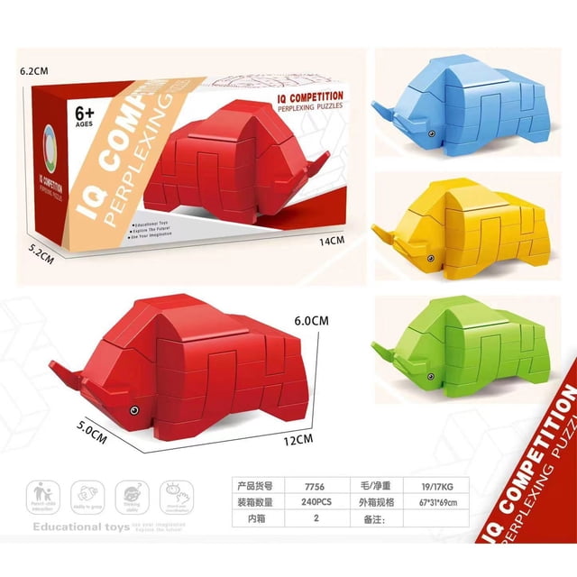 Nrmvnmi 3D Mini Building Blocks Animals Sets, Mini Animals Building ...