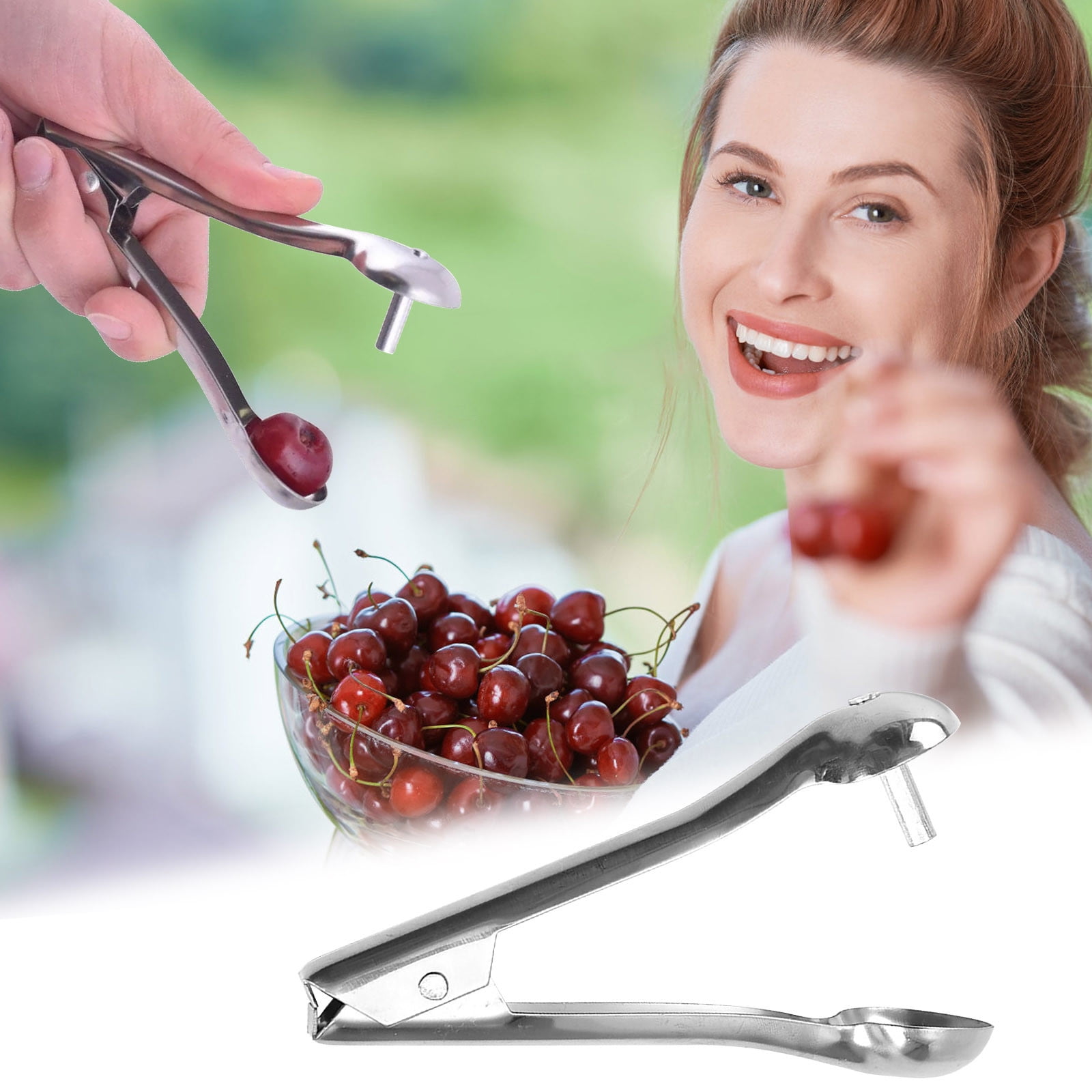 Nrmvnmi Cherry Pitter Tool, Stainless Steel Cherry Pitter, Portable ...