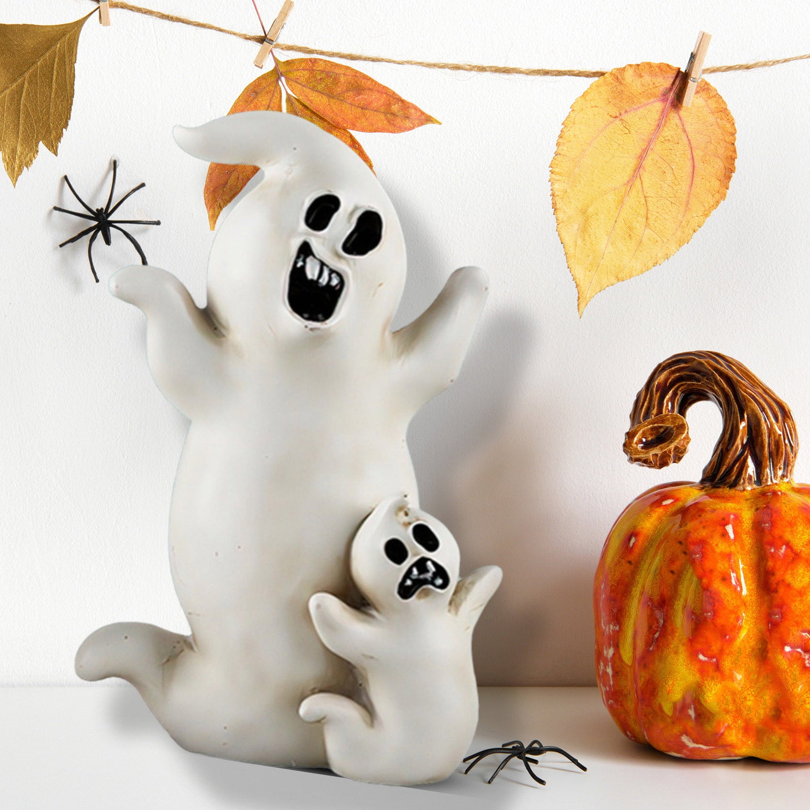 Nrmvnmi Halloween Small Scary Ghost Figurines,Halloween Ghost Sculpture ...
