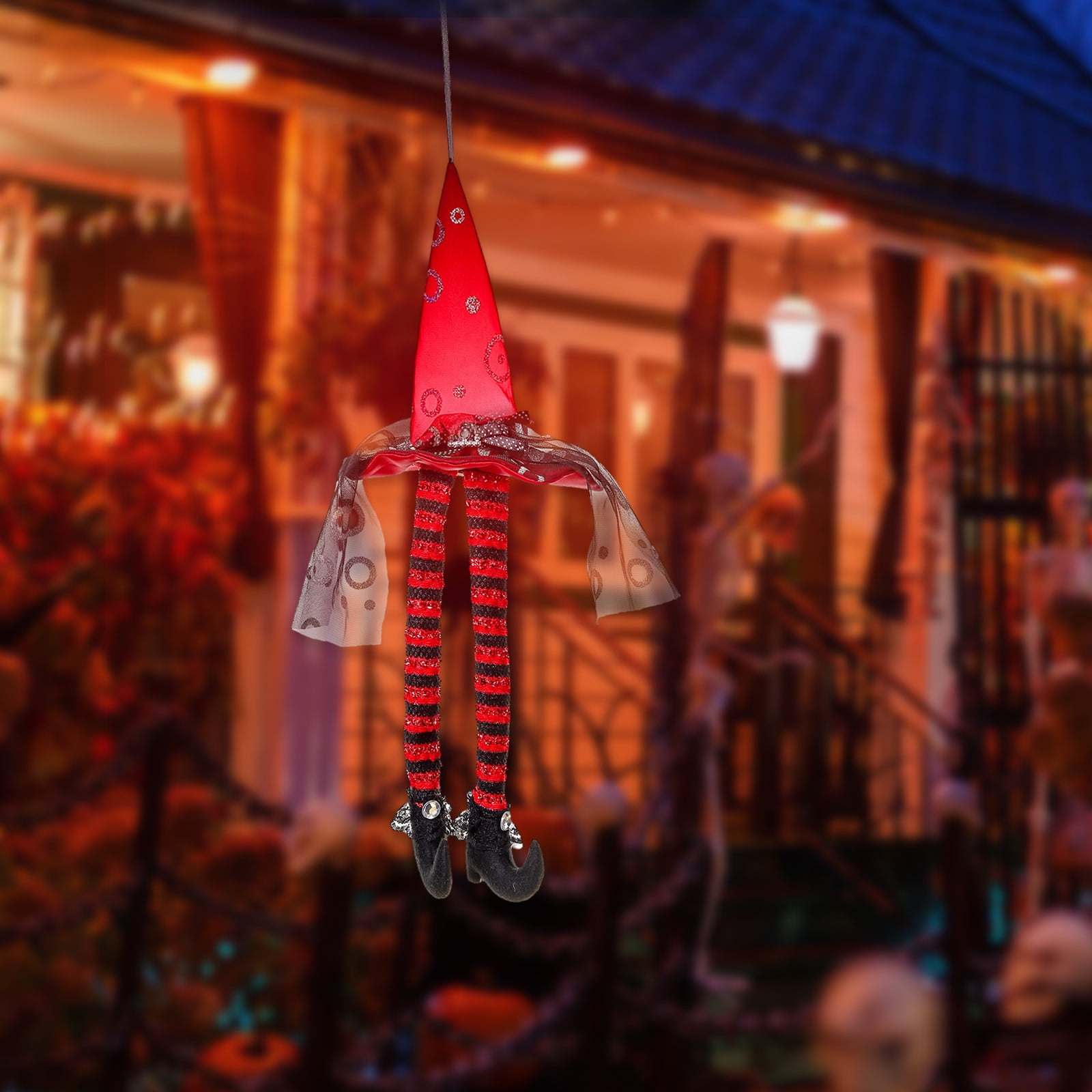 Nrmvnmi Halloween Witch's Legs for Wreath Plush Stuffed Witch Legs with ...