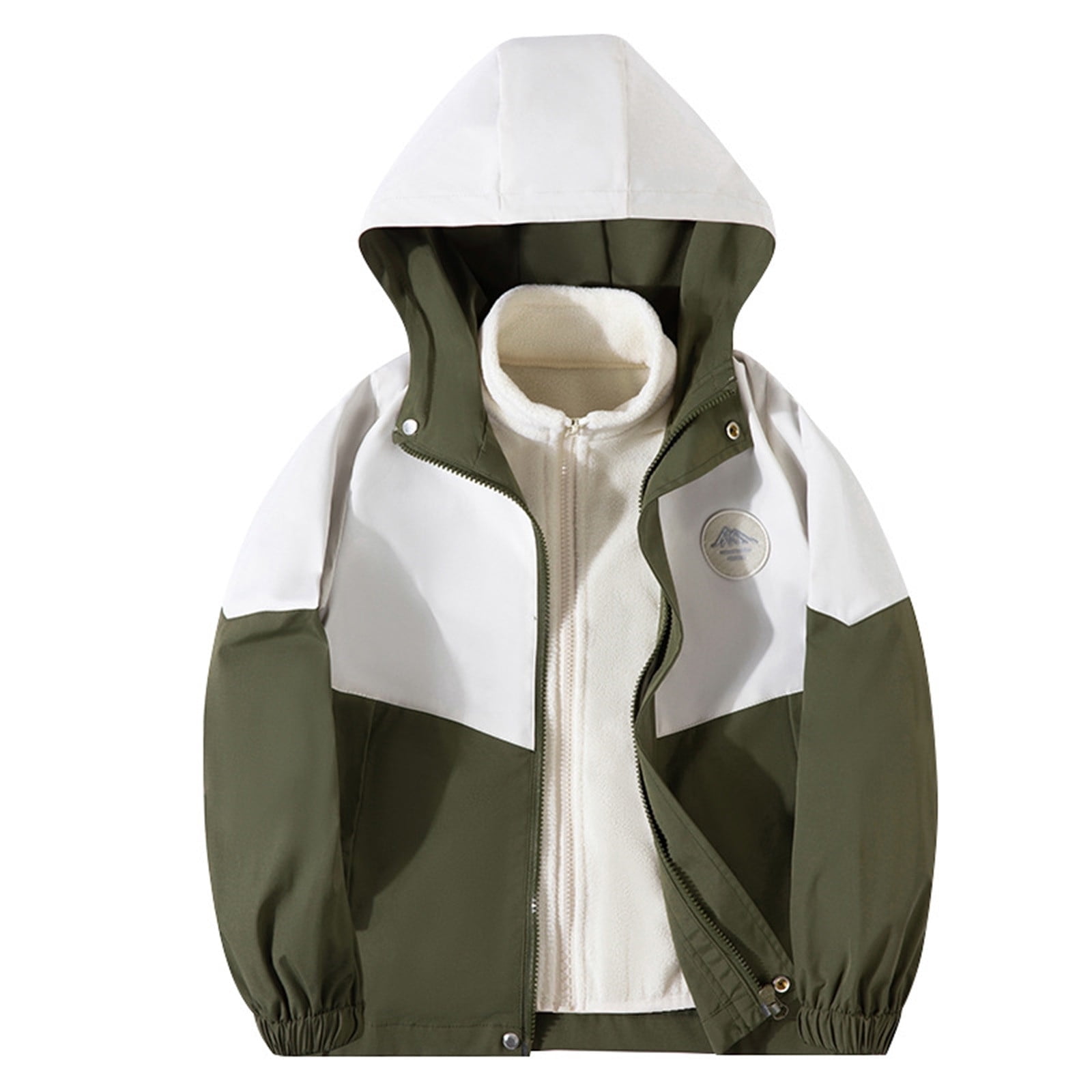 Nrmvnmi Kids Fall Winter Warm Casual Jacket Waterproof Windproof 2 in 1 ...