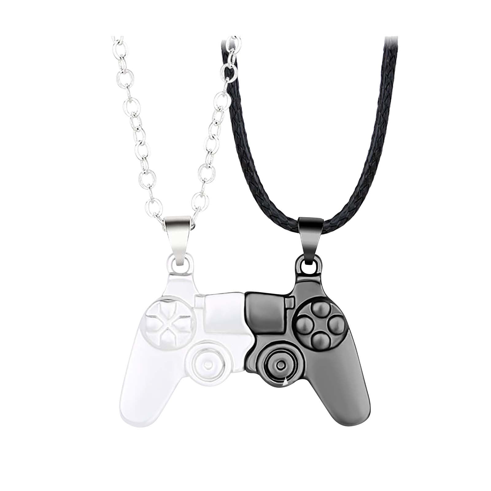 Nrmvnmi Magnetic Game Controller Necklace for Couple Matching Console ...