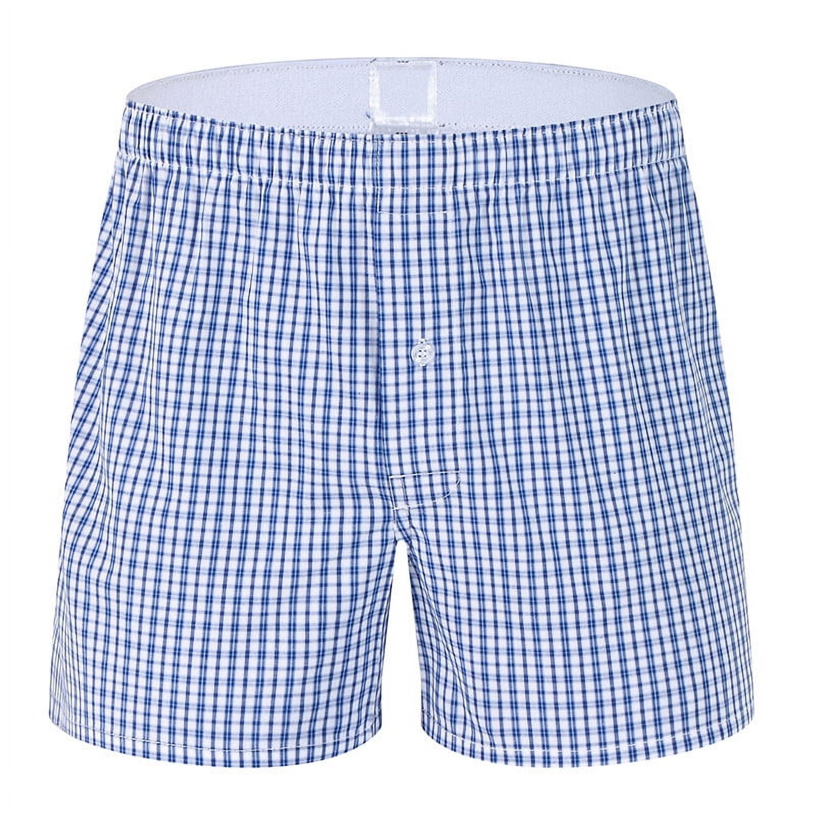 Nrmvnmi Men Pajamas Shorts Low Rise Pj Sleep Shorts Plaid Boxer ...