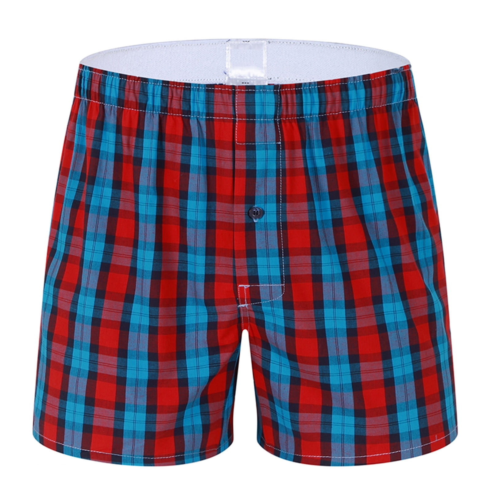 Nrmvnmi Men Pajamas Shorts Low Rise Pj Sleep Shorts Plaid Boxer ...