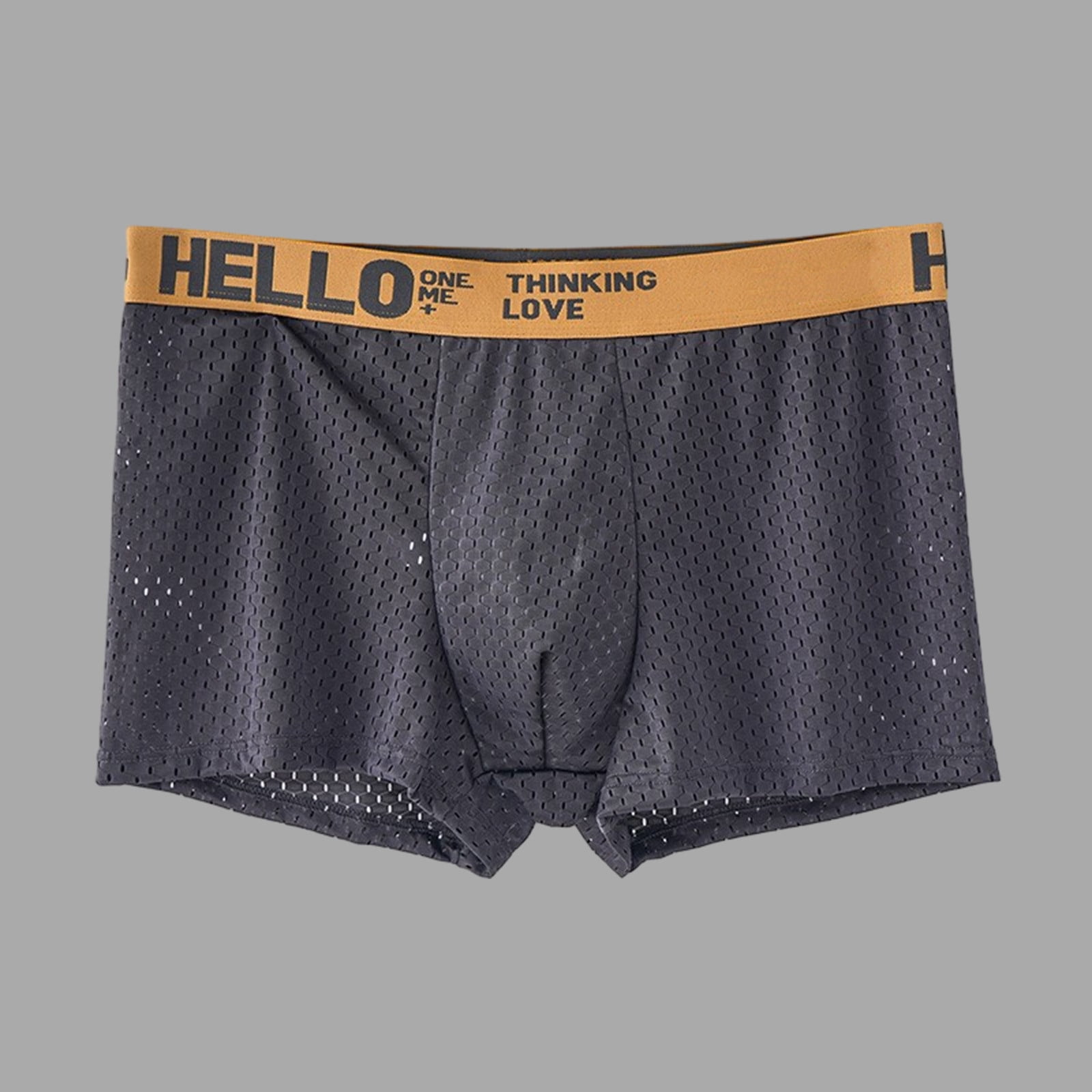 Nrmvnmi Men Sexy Mesh Boxer Briefs Low Rise Stretch Breathable ...