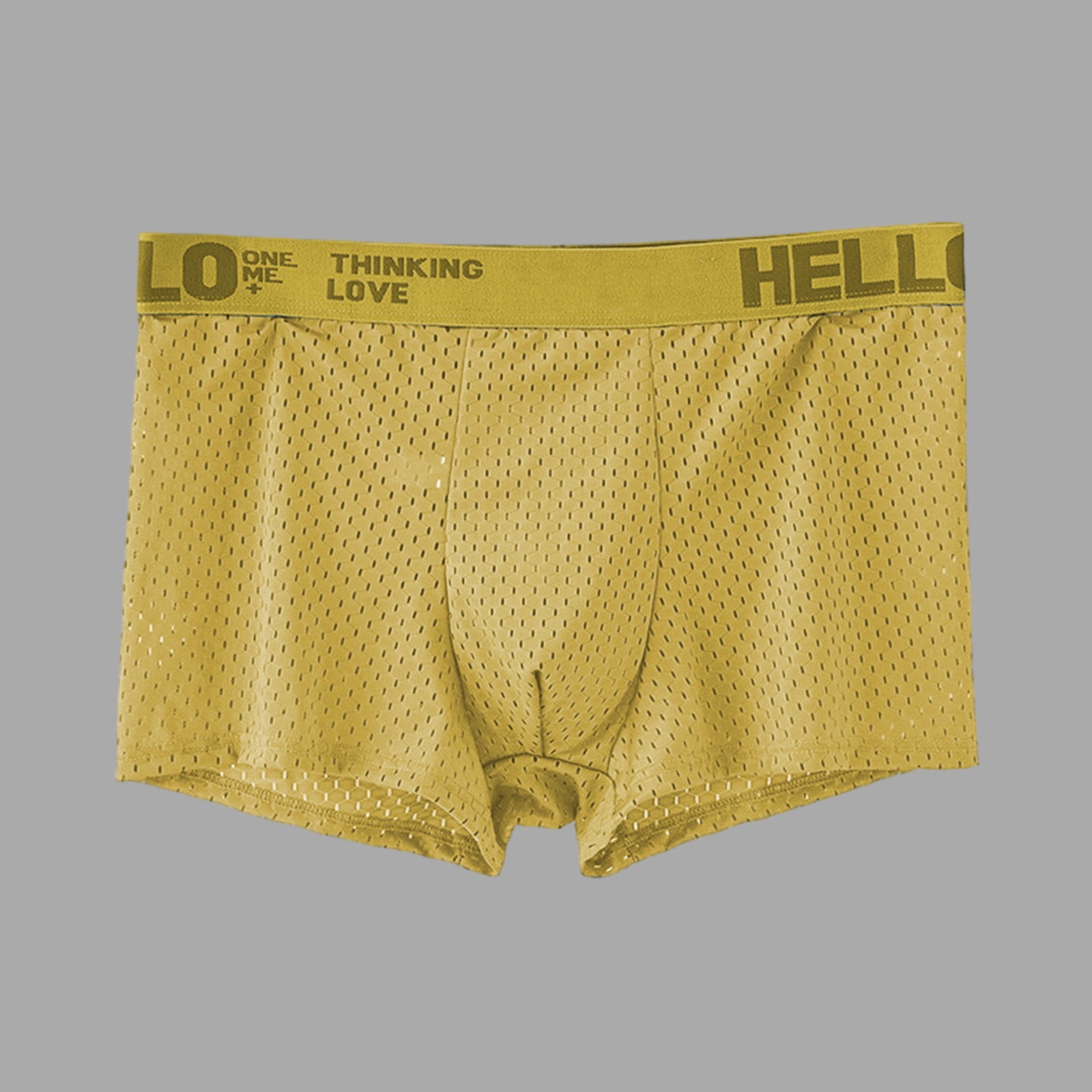 Nrmvnmi Men Sexy Mesh Boxer Briefs Low Rise Stretch Breathable ...