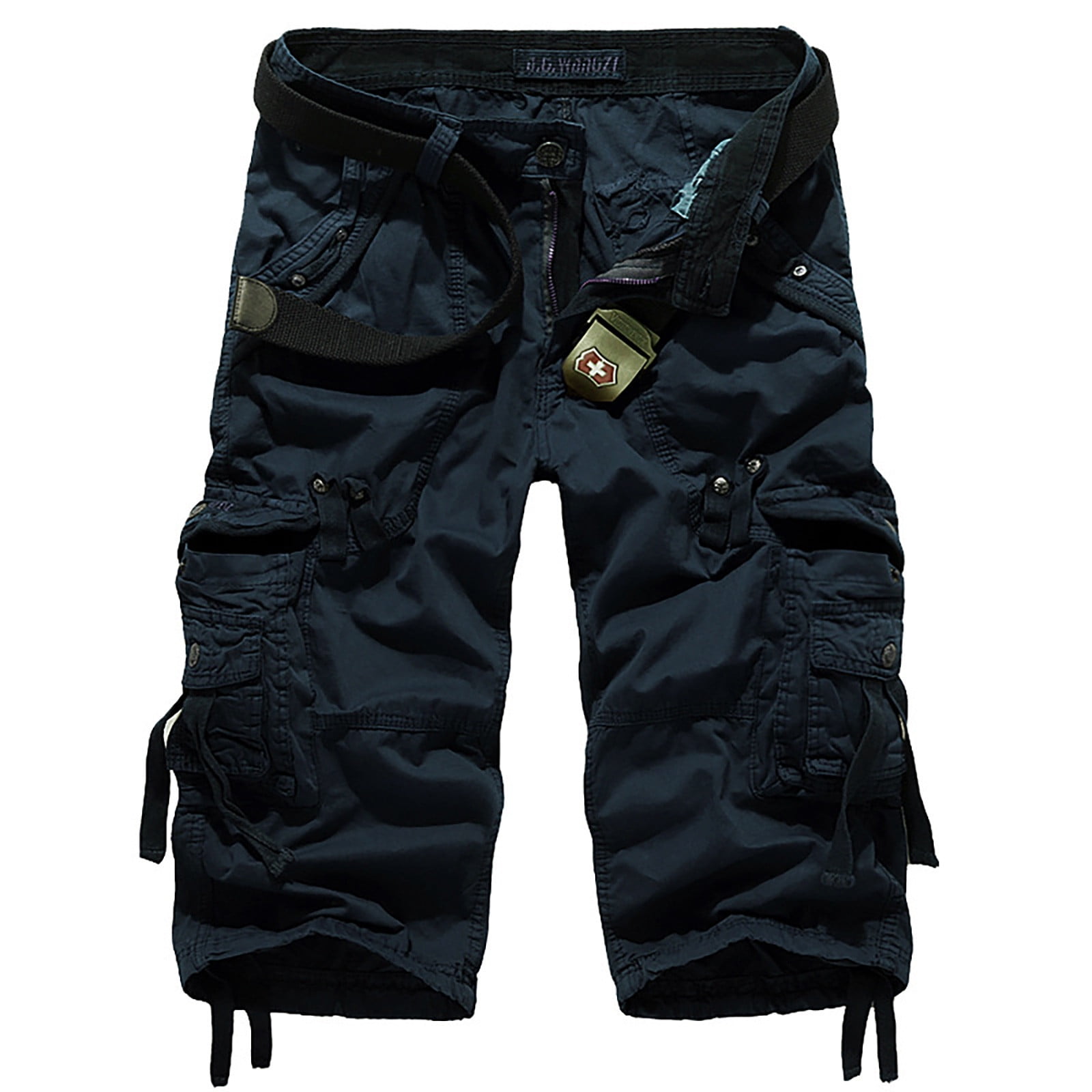 Nrmvnmi Men's Plus Size Cargo Shorts Multi-Pockets Relaxed Summer Beach ...