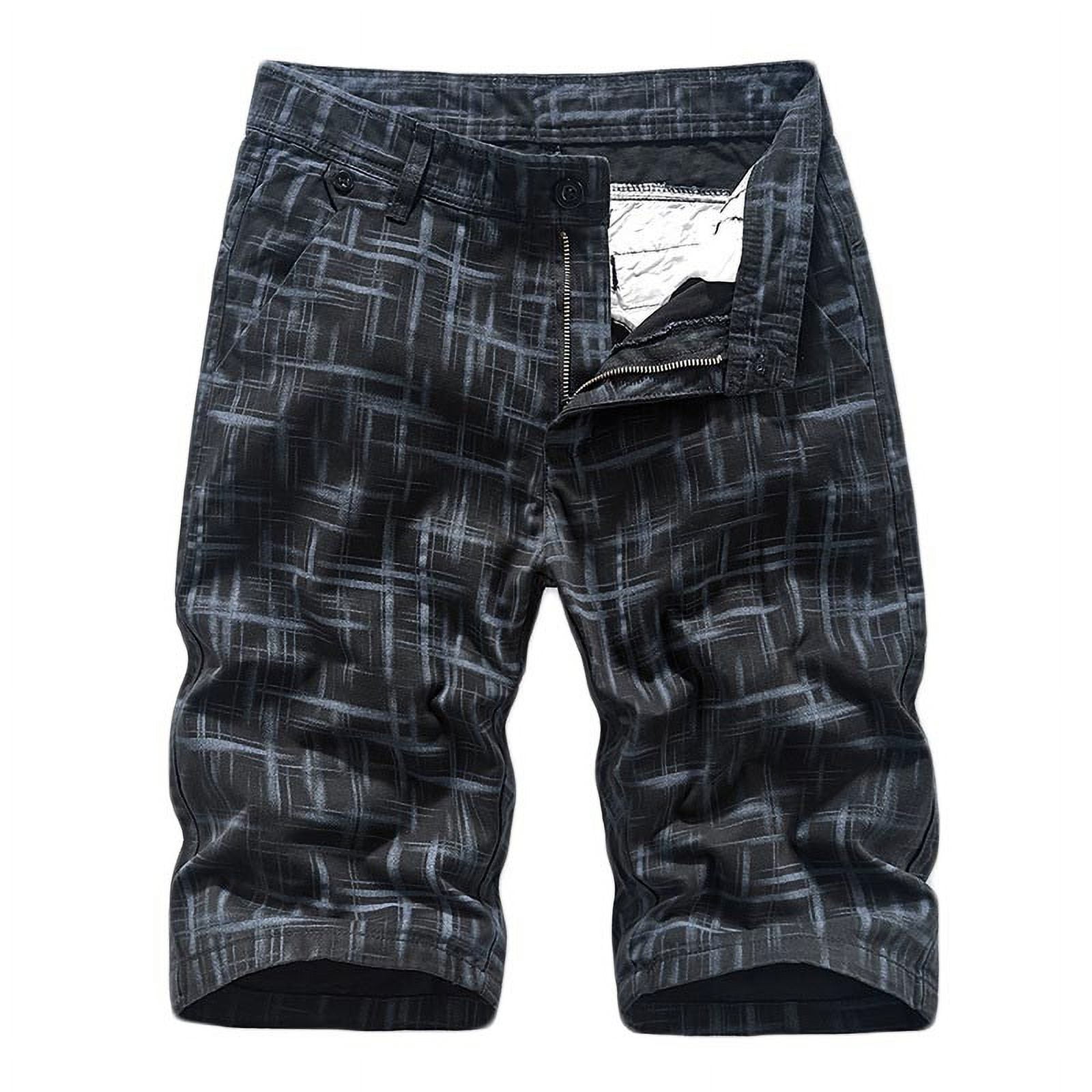 Nrmvnmi Men's Plus Size Cargo Shorts Multi-Pockets Relaxed Summer Beach ...