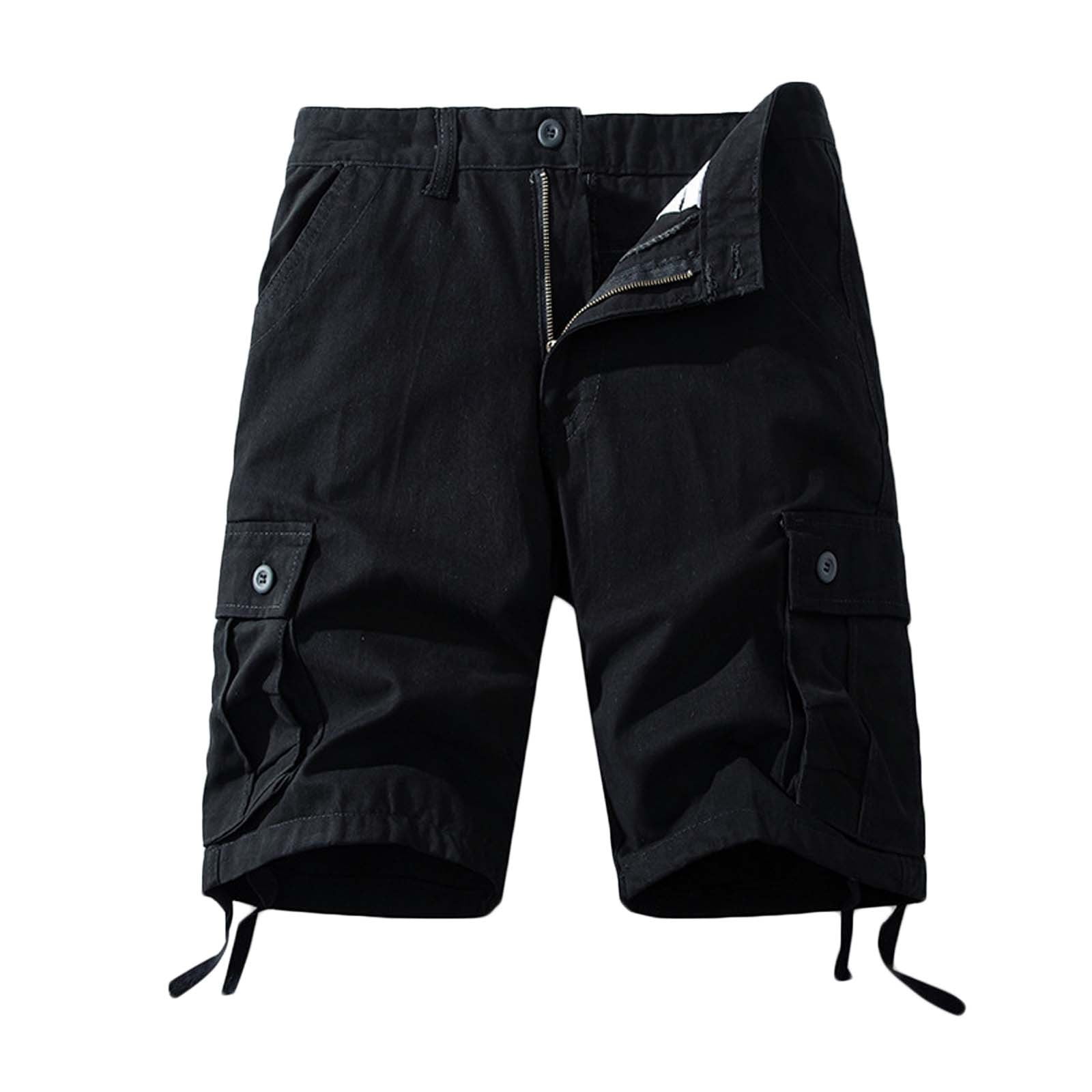 Nrmvnmi Men's Plus Size Cargo Shorts Multi-Pockets Relaxed Summer Beach ...
