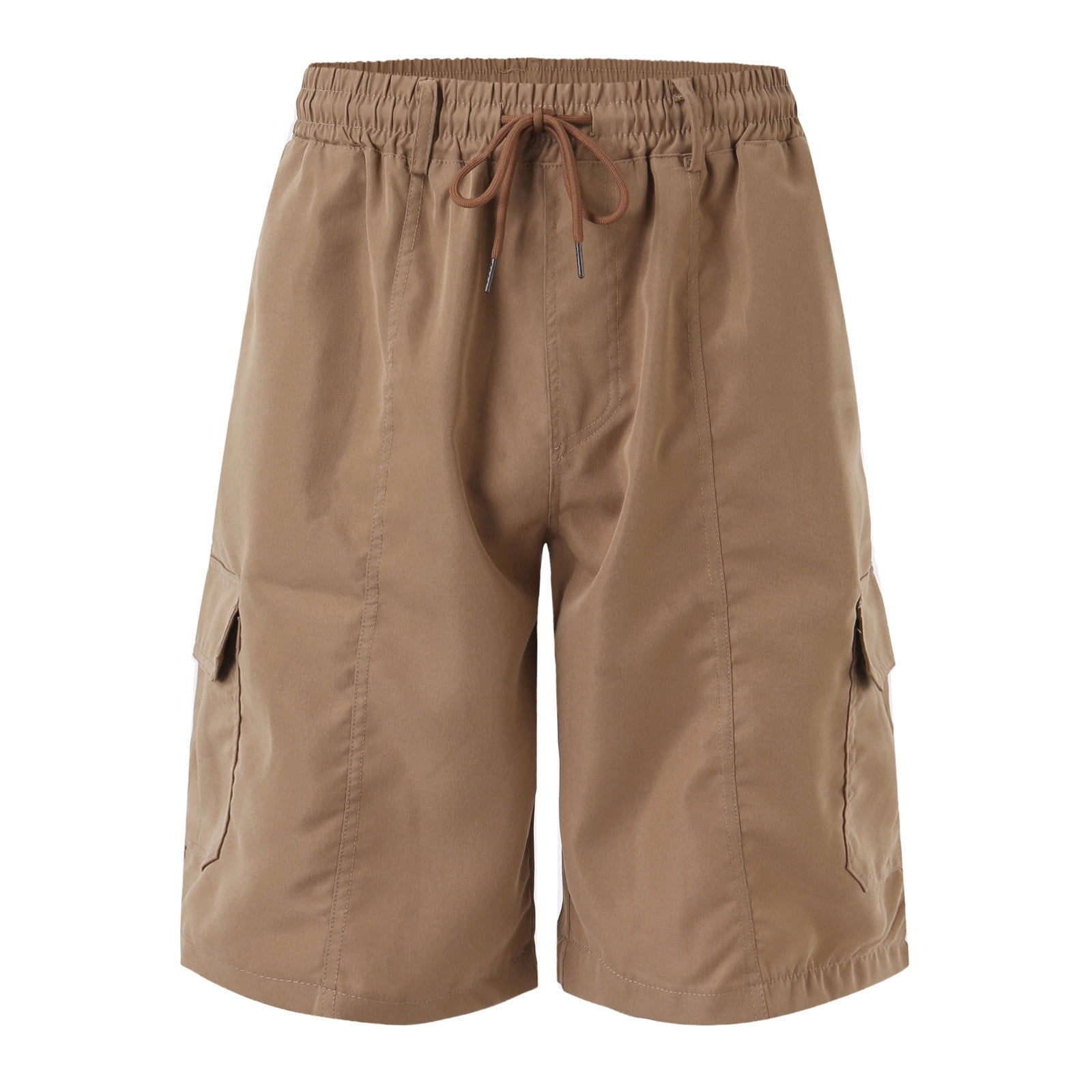 Nrmvnmi Mens Casual Elastic Waist Cargo Short Relaxed Fit Drawstring ...