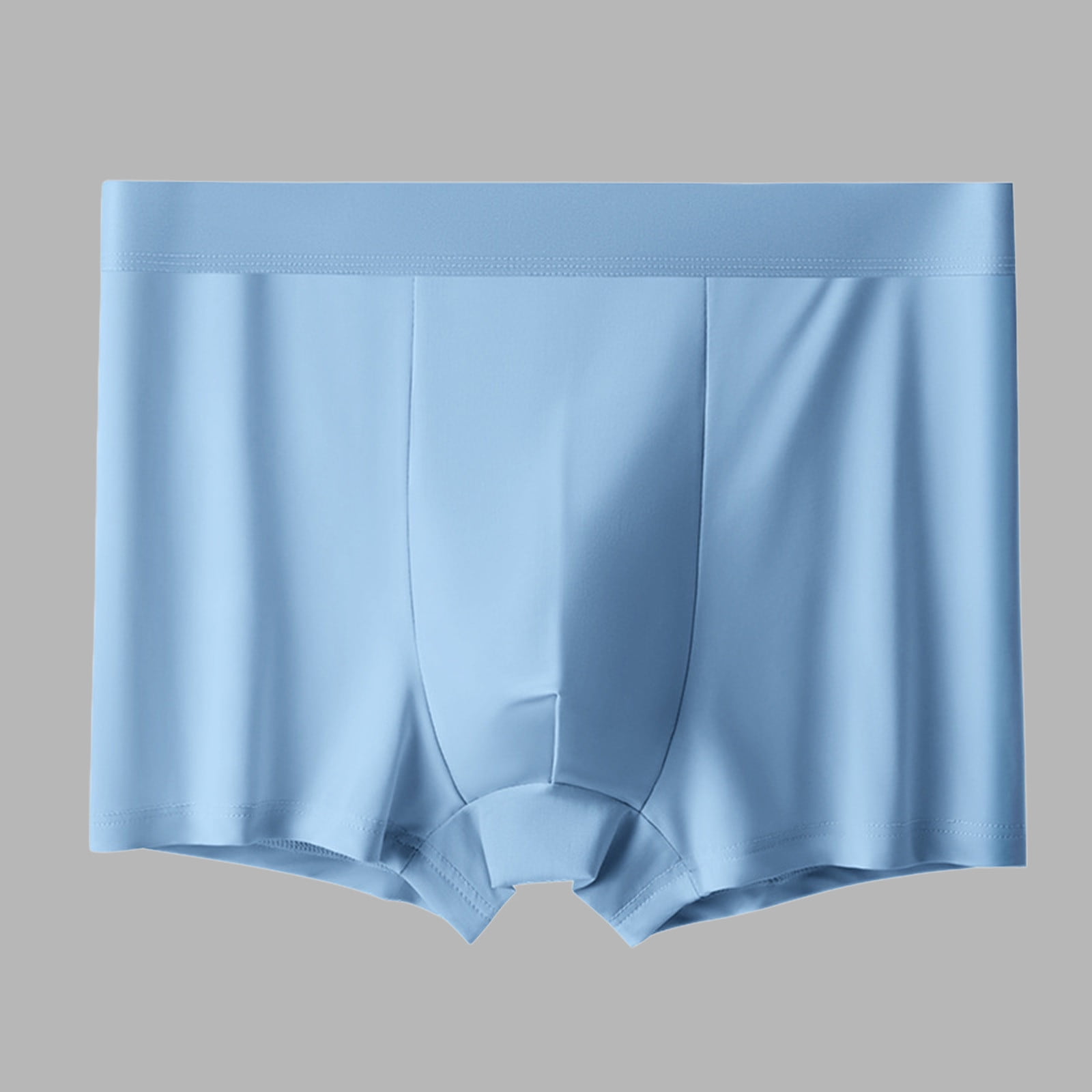 Nrmvnmi Mens Silk Underwear Trunks with Pouch Double Sided Breathable ...