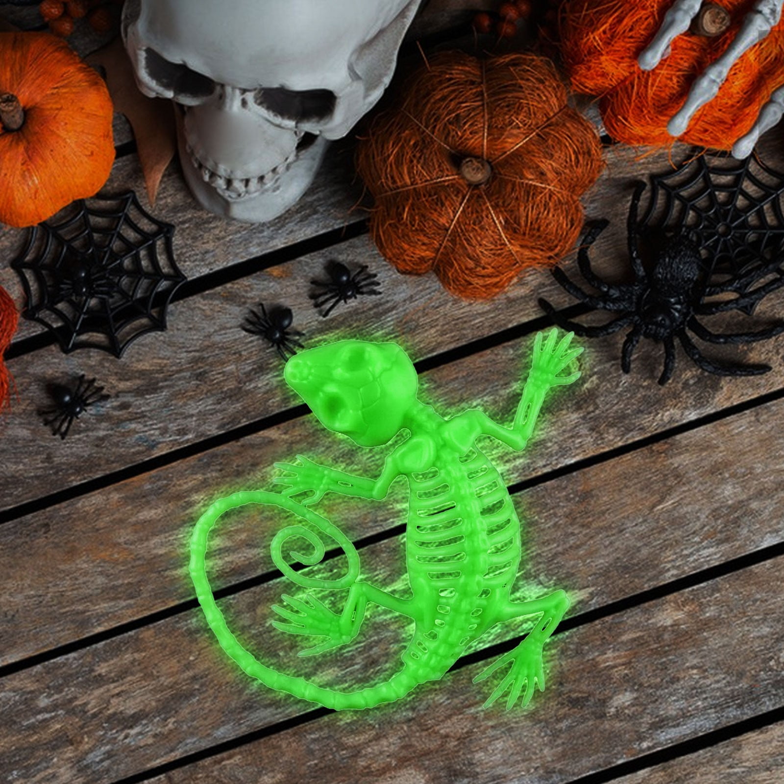 Nrmvnmi Noctilucent Lizard Toy Funny Gecko Toy Layout Fake Gecko Party ...