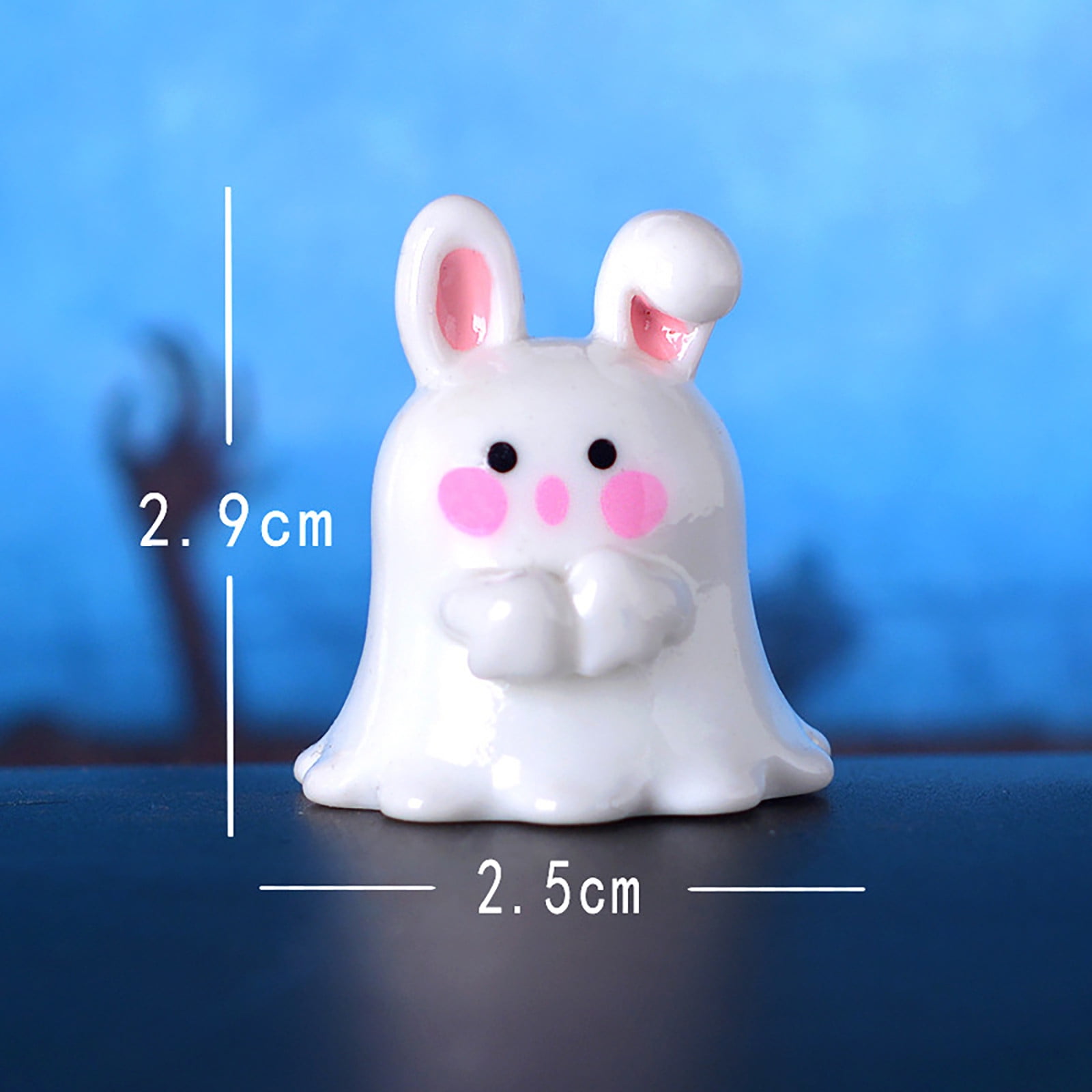 Nrmvnmi Resin Mini Ghost Figurines,Tiny Plastic Ghosts Miniature ...