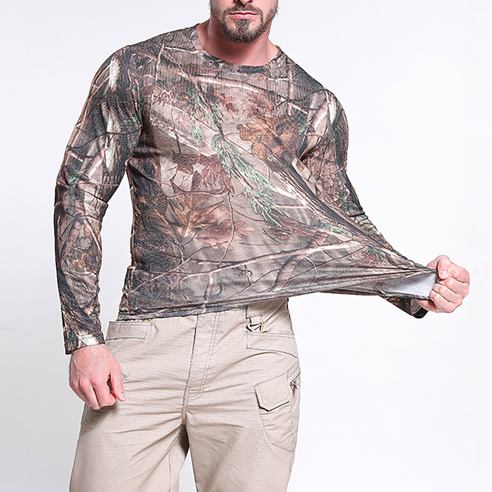 Nrmvnmi Summer Saving 2024 Men's Hunting Sun Shirt UPF 50 Lightweight ...