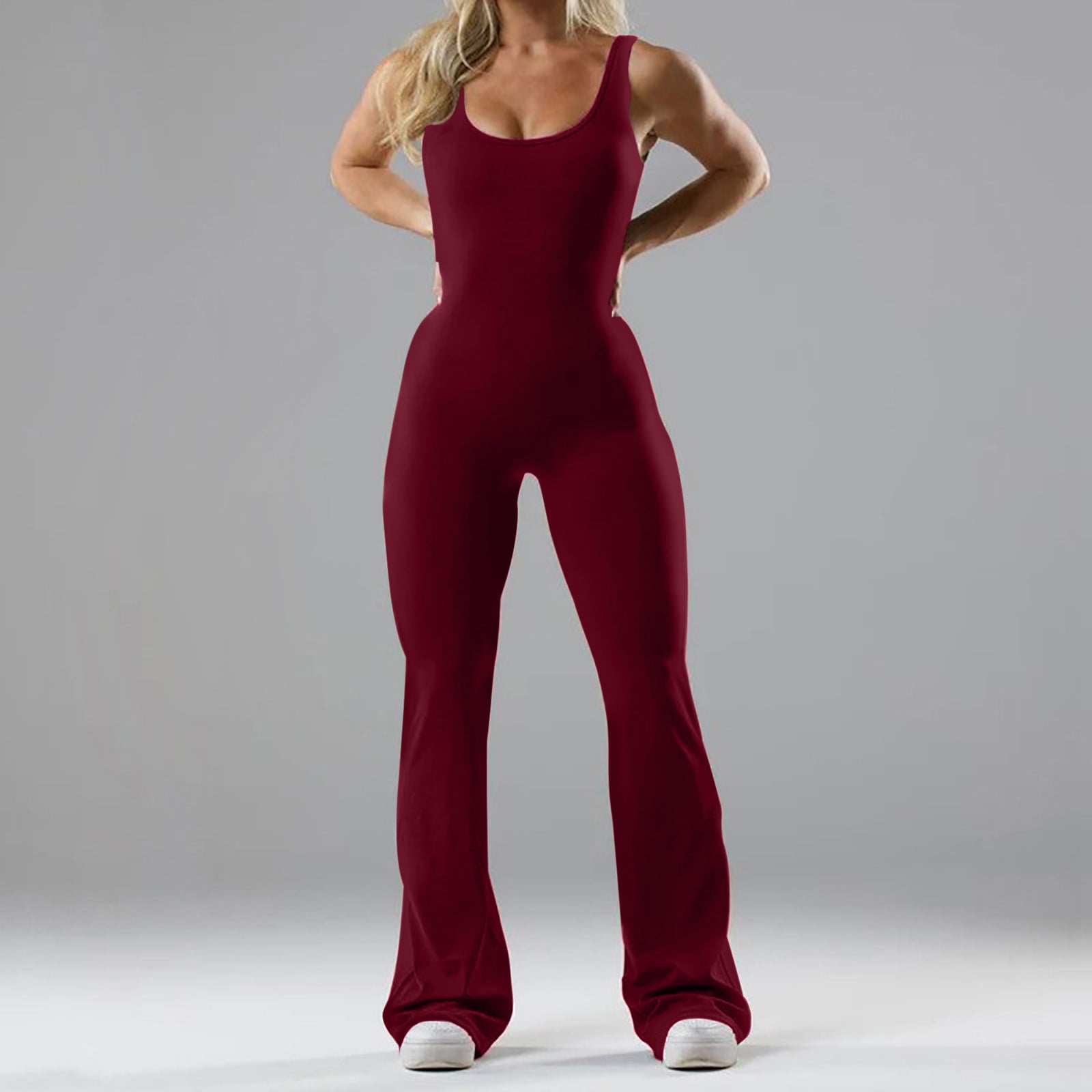 Nrmvnmi Summer Saving 2024 Women's Workout Romper Running Onesie Short ...