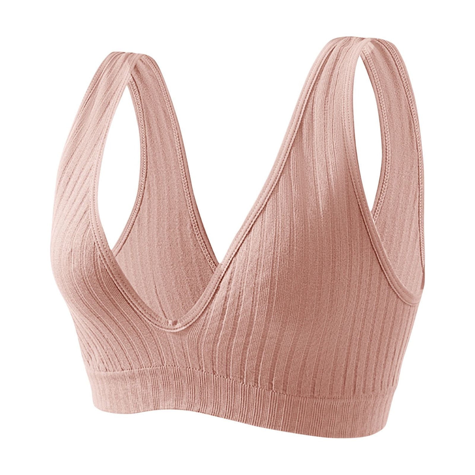 Nrmvnmi Summer Saving Comfy Cami Bra for Women Crop Top Yoga Bralette ...