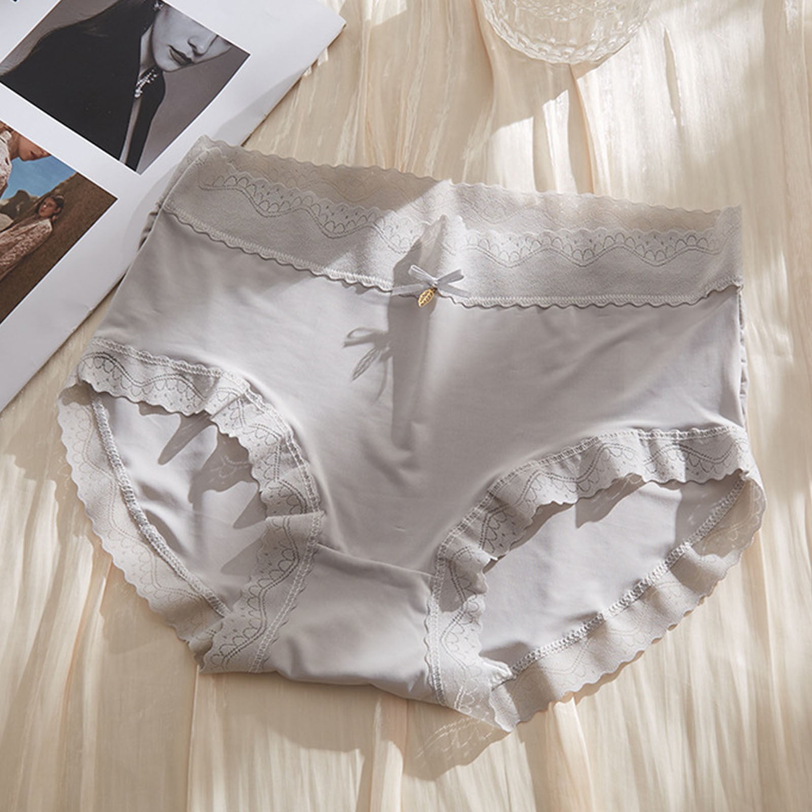 Nrmvnmi Summer Saving Ice Silk Brief Women's Seamless Hipster No Show ...