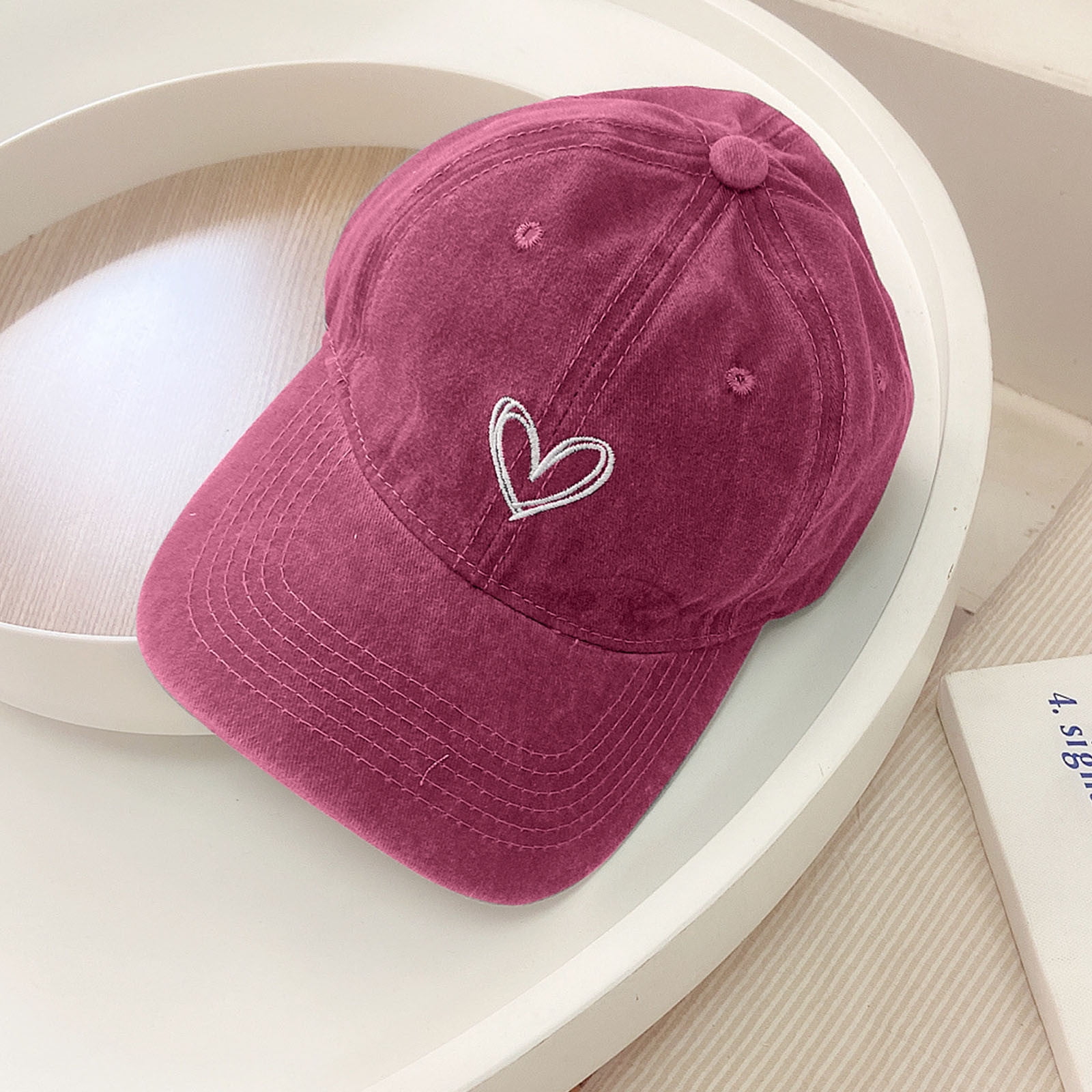 Nrmvnmi Vintage Washed Distressed Baseball Cap For Kids Classic Low ...