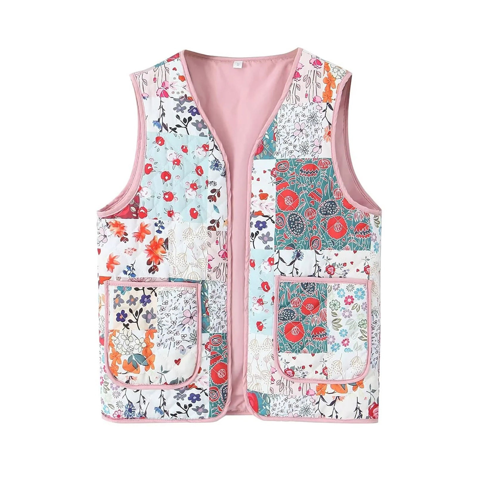 Nrmvnmi Women's Vintage Embroidered Vest Boho Open Front cropped Vests ...