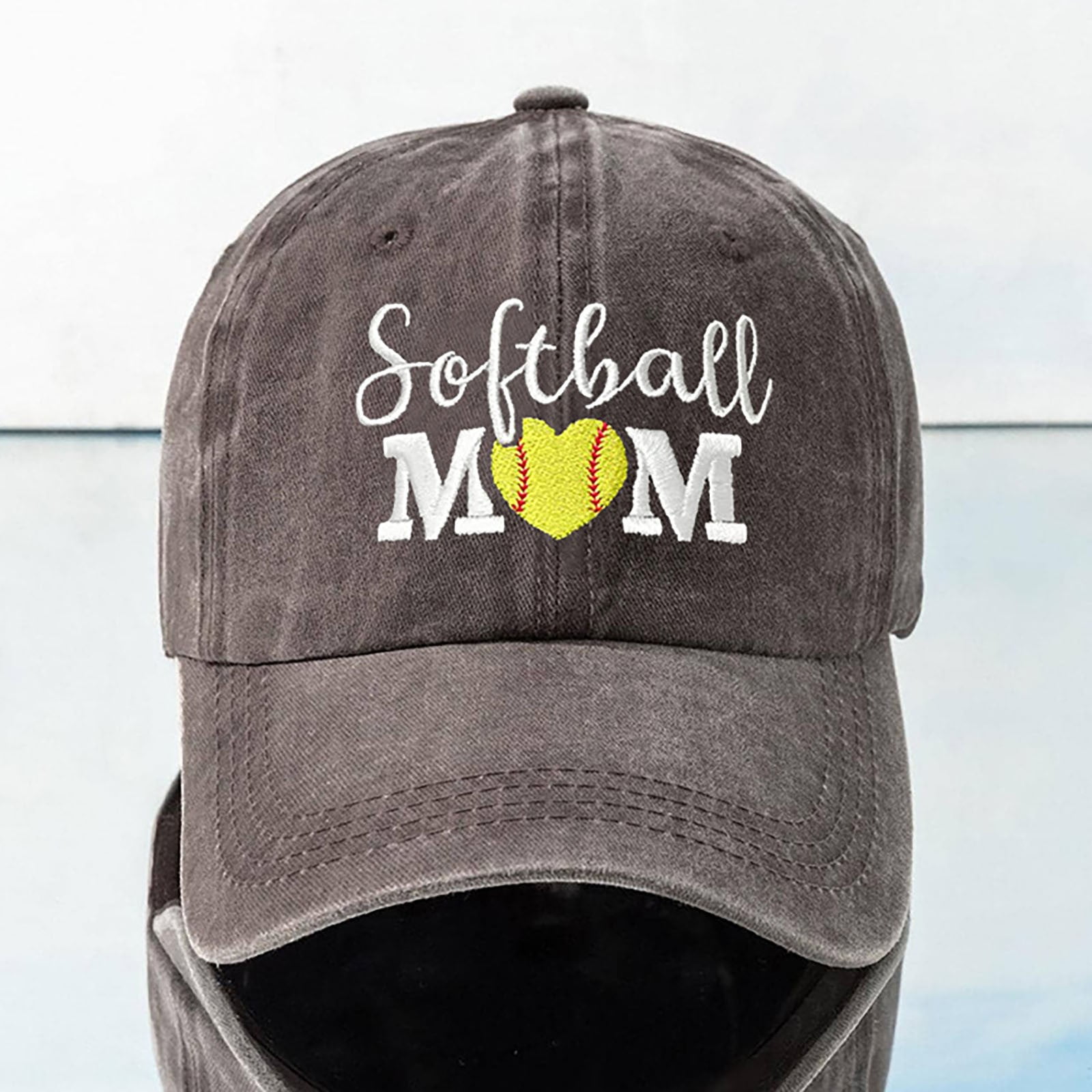 Nrmvnmi Womens Baseball Caps Baseball Softball Mom Hat Embroidery ...