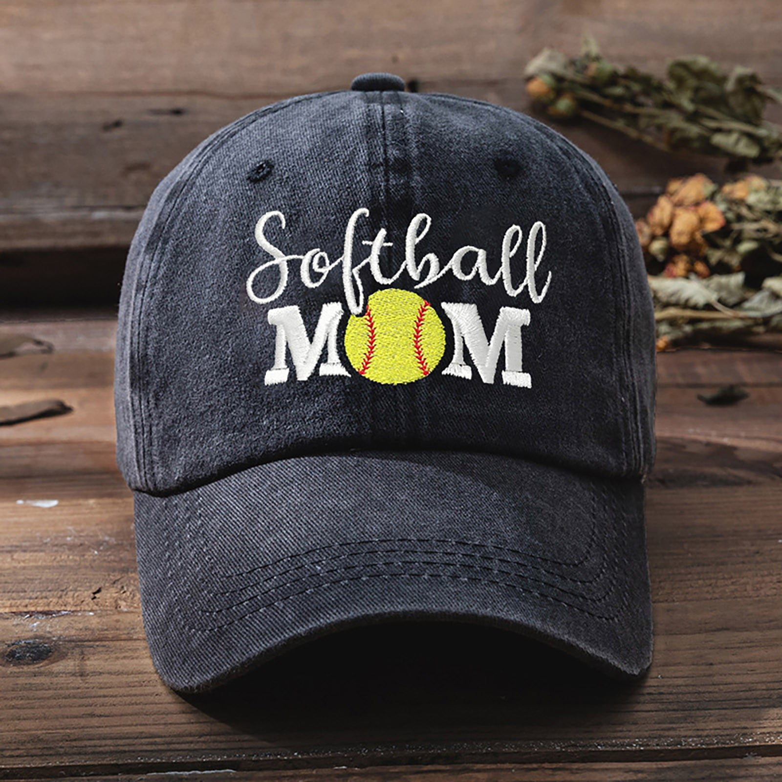 Nrmvnmi Womens Baseball Caps Baseball Softball Mom Hat Embroidery ...