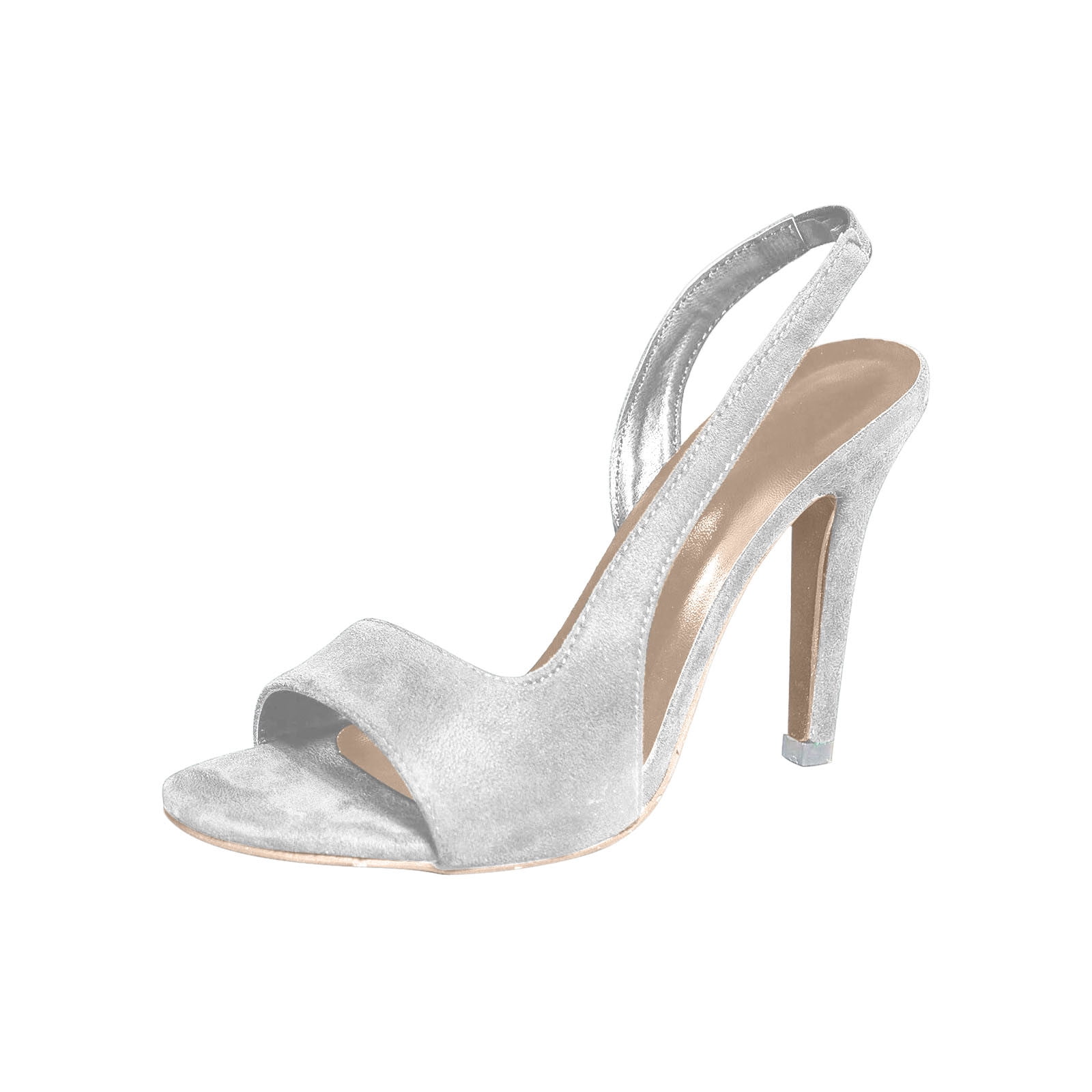 Nrmvnmi Womens Slingback Open Pointed Toe Stiletto Pumps Slip-On High ...