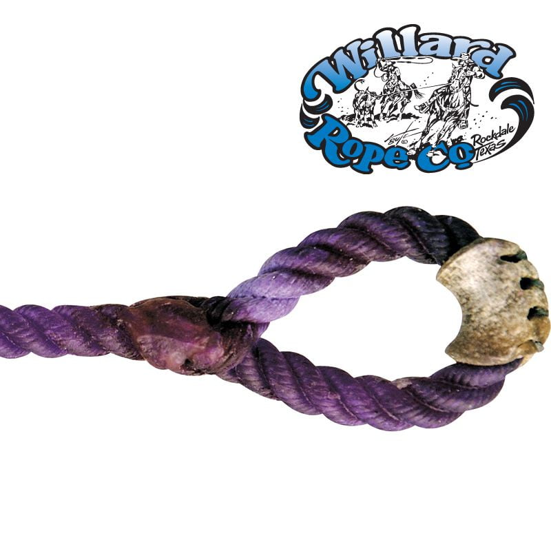 Nrs Willard Rope Company 6 1/2 Black Tail Calf String Purple 1/4 S ...