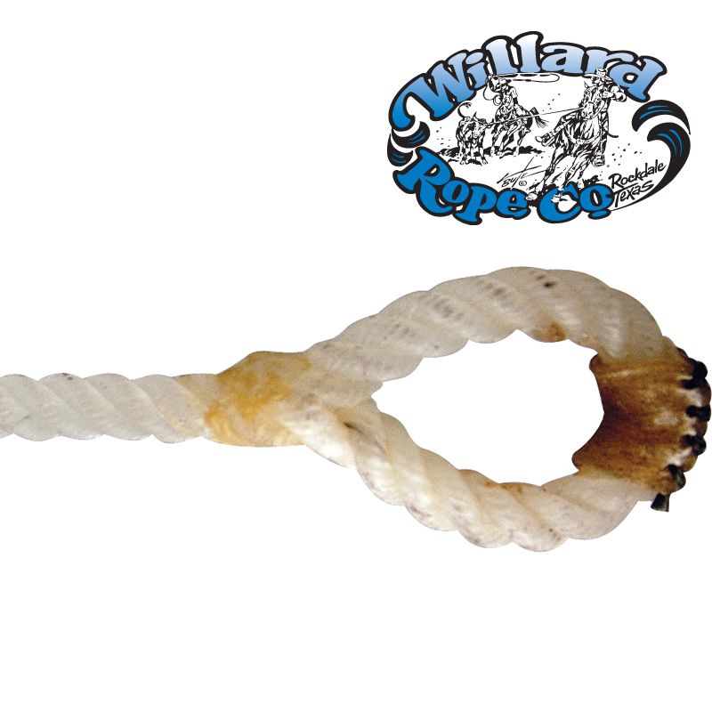 Nrs Willard Rope Company 6 1/2 Black Tail Calf String White 1/4 S ...