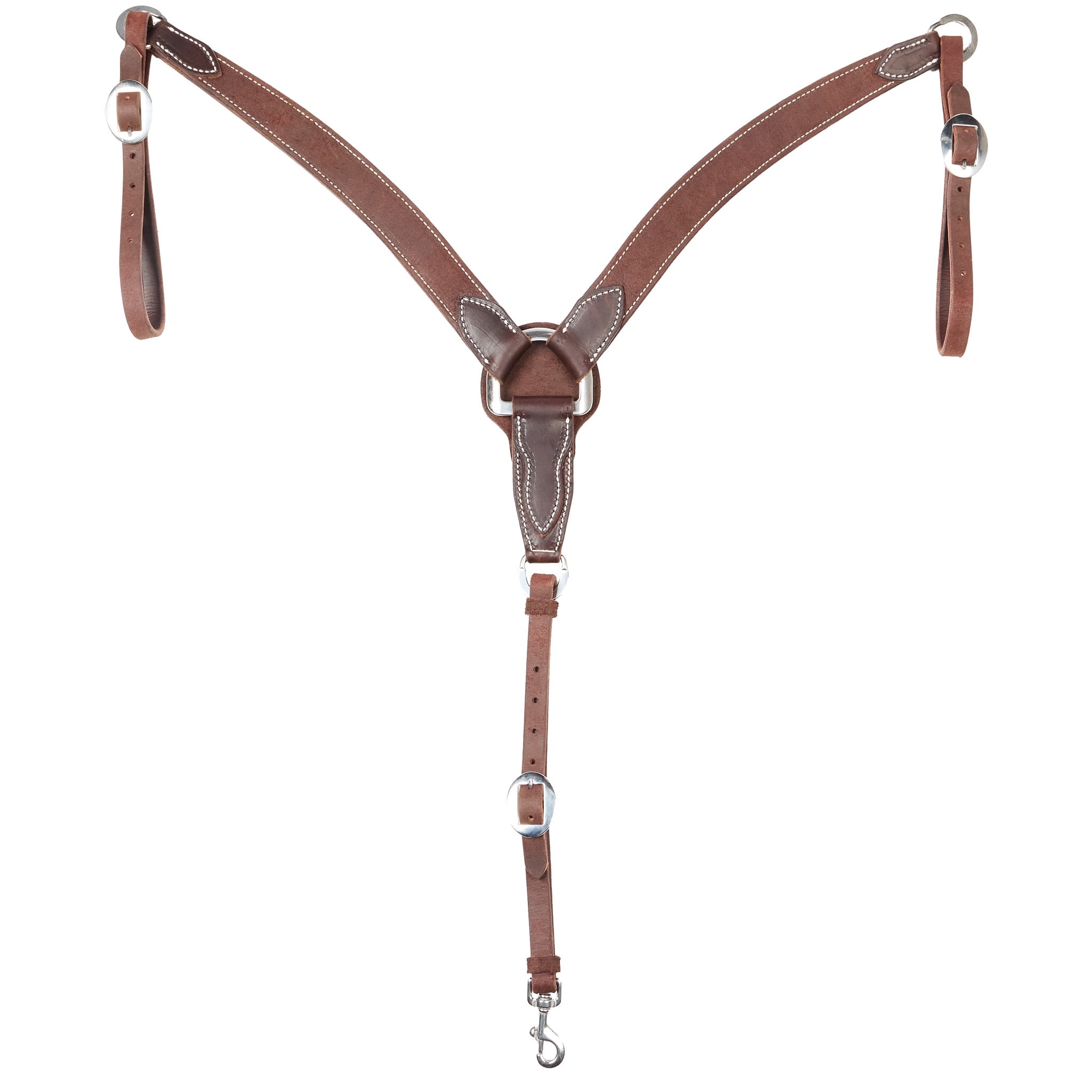 Nrs (m) Roughout Chocolate Harness 1 1/2" Tapered Breast Collar (12 ...