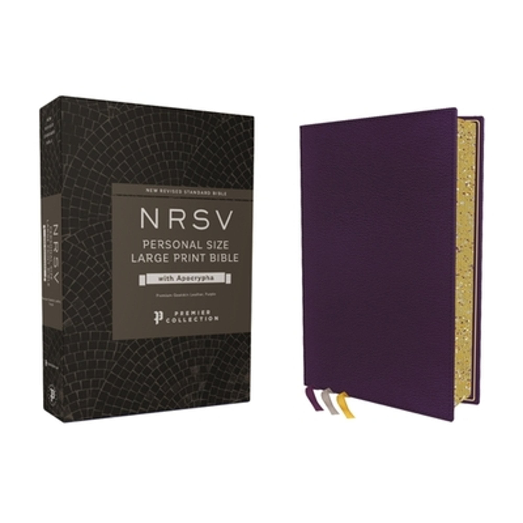 Pre-Owned Nrsv, Personal Size Large Print Bible with Apocrypha, Premium ...