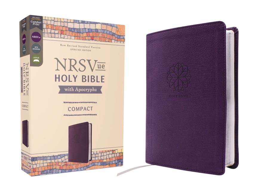 Zondervan Holy Bible with Apocrypha, Compact, Leathersoft, Purple ...
