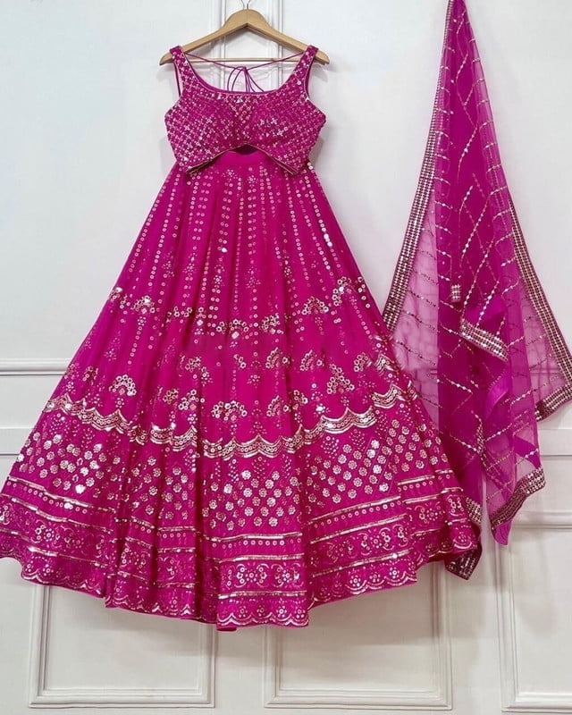Ns Fashion Pink Lehenga Choli For Women Indian Wedding Bridal Party ...