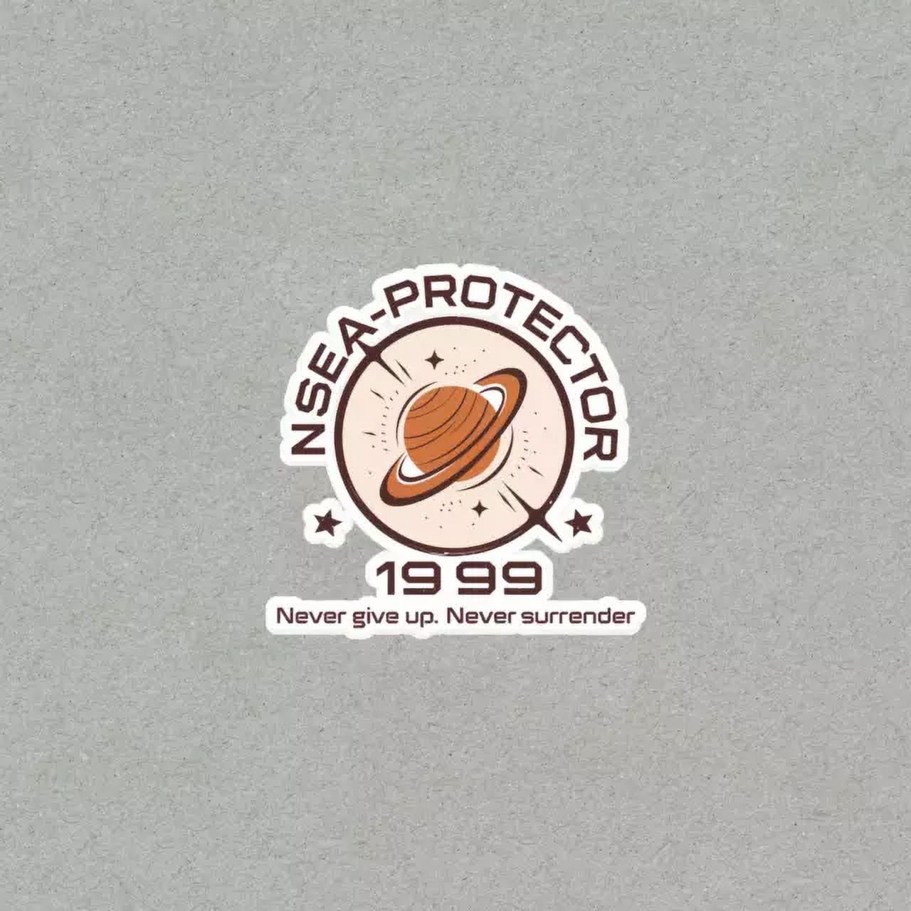 Nsea Protector Sci-Fi Spaceship Sticker - Never Give Up, Never ...