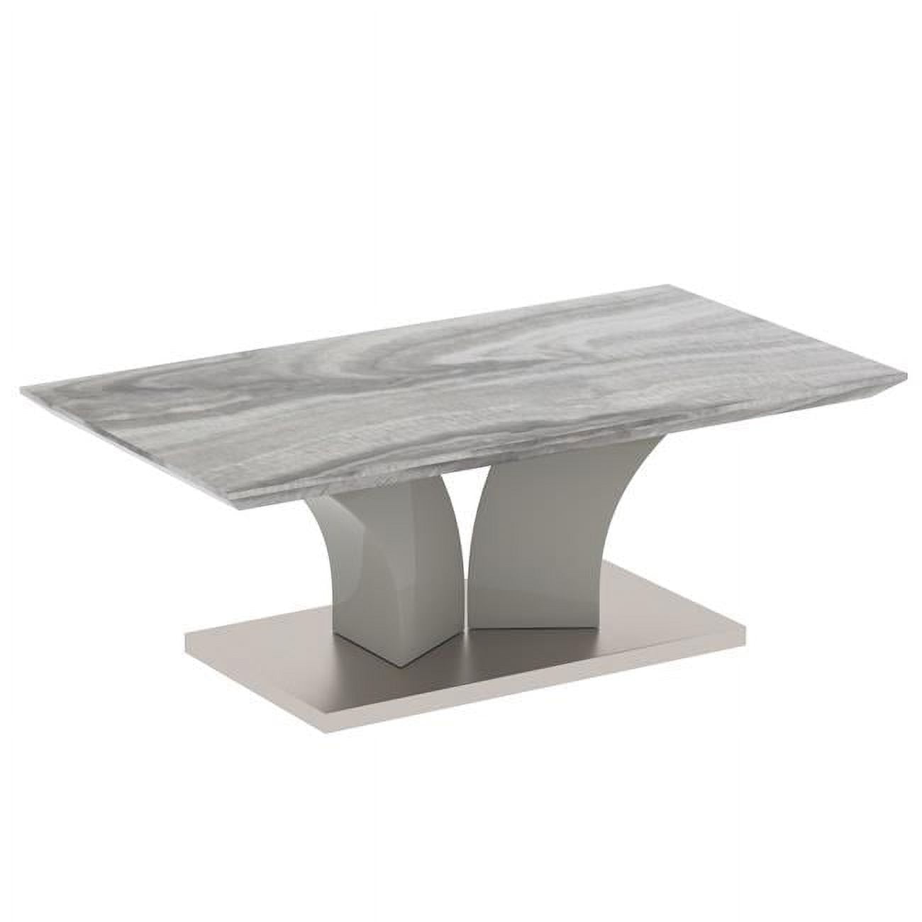 Nspire 42.25 x 23.75 x 15.75 in. Napoli Coffee Table in Light Grey ...