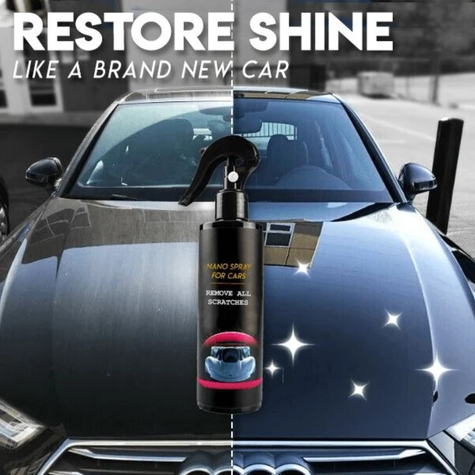 Nsxcdh Car Scratch Repair Spray 120 ml,Clear Shine Sealant Helps Hide ...