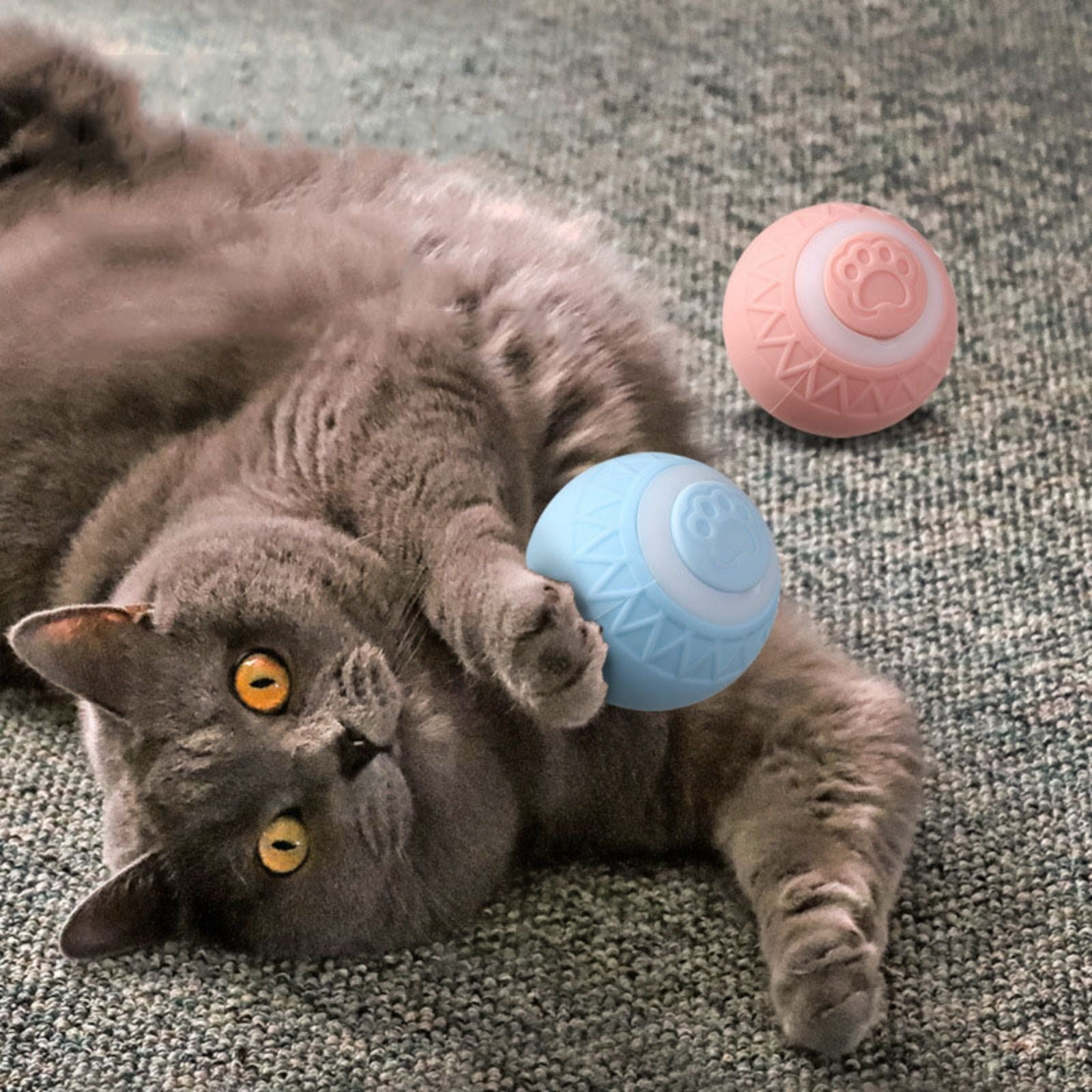 Nsxcdh Cats Smart Ball Toy,Rolling Electronic,Interactive,Rechargeable ...