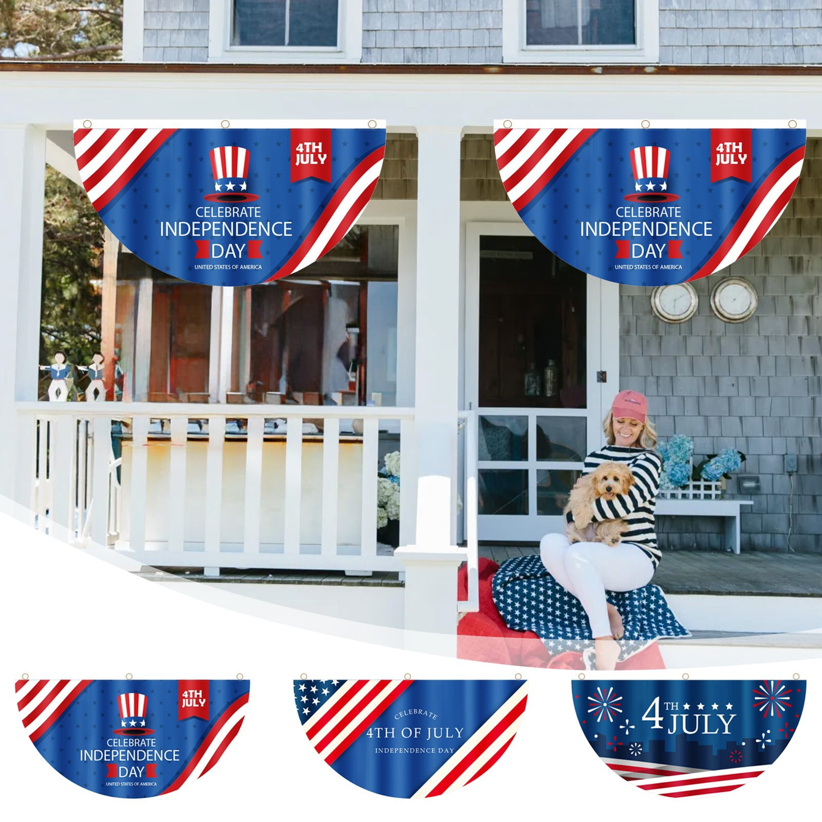 Nsxcdh Custom Printed Flag Semi-circular Flag Banners For Outdoor ...