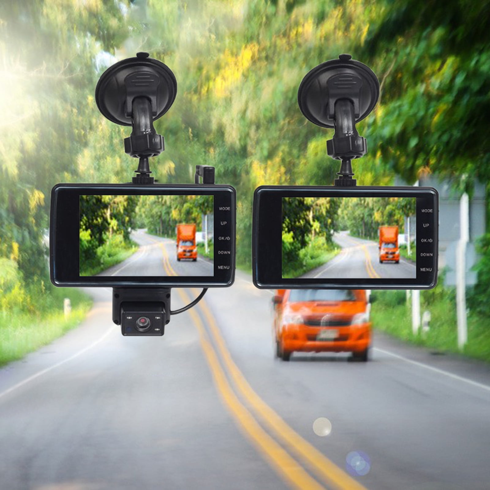 Nsxcdh Dash Cam 1080P FHD DVR Car Driving Recorder 4 Inch IPS Screen ...