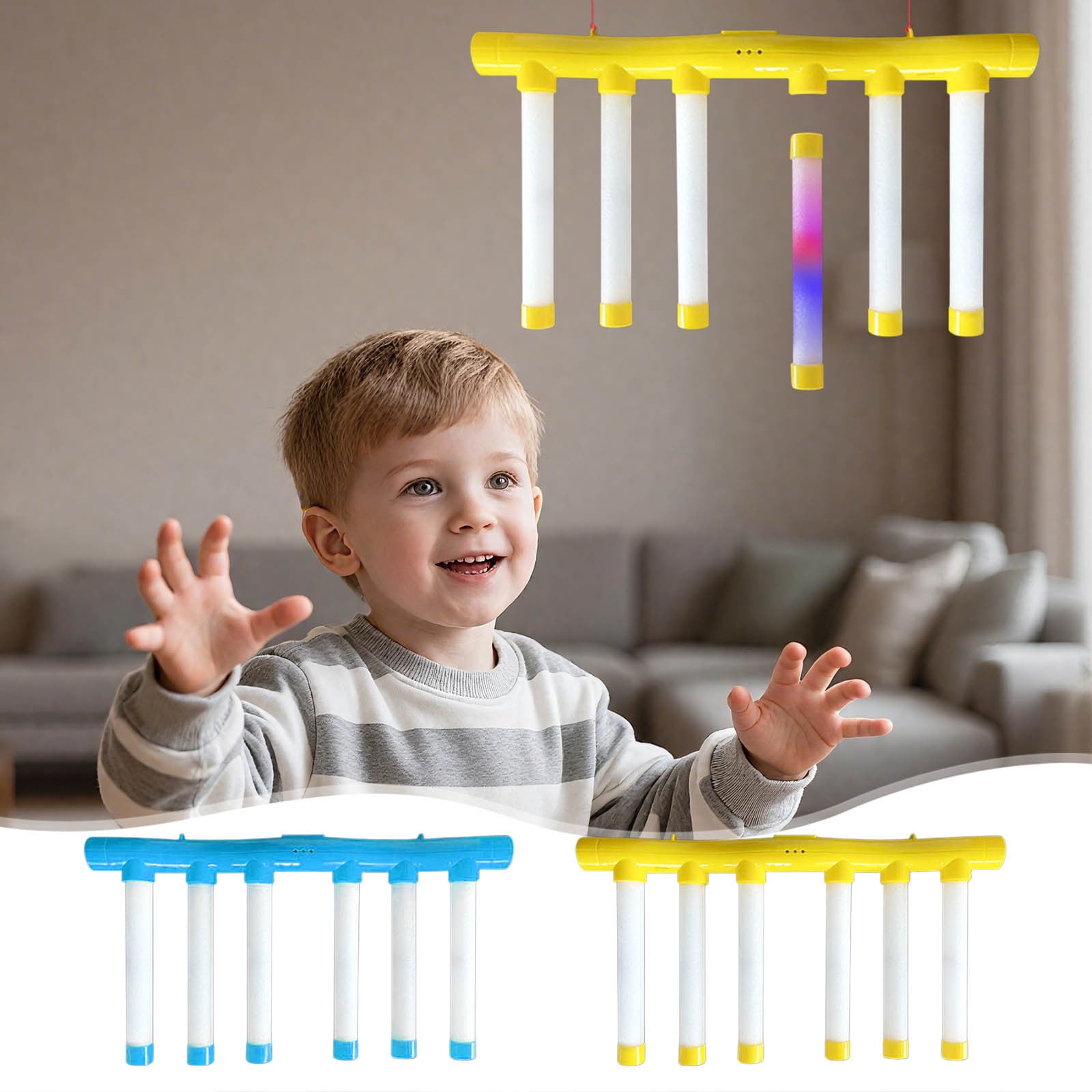 Nsxcdh Drop Sticks Game Hand Eye Coordination Toy Plastic Multicolor 9 ...