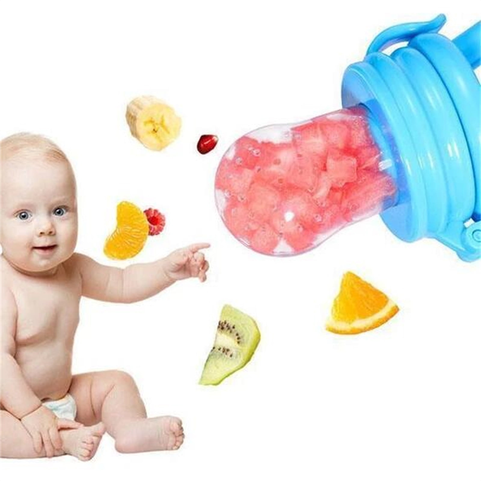 Nsxcdh Fruit Feeder Compressed Pacifier Silicone Safety Anti Choke ...