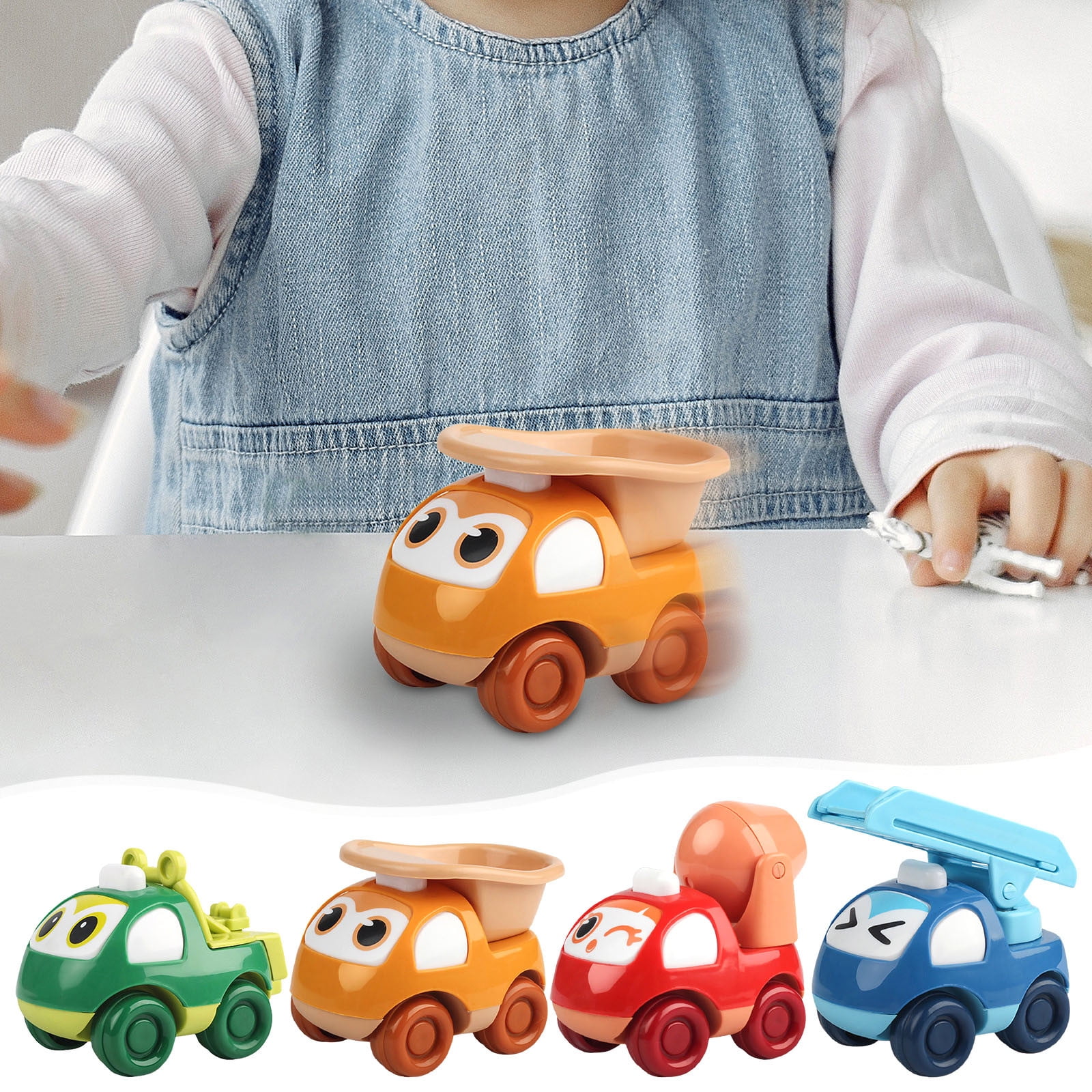 Nsxcdh Fun Activity Toys for Indoor Play Mini Car Toys for 1-3 Years ...