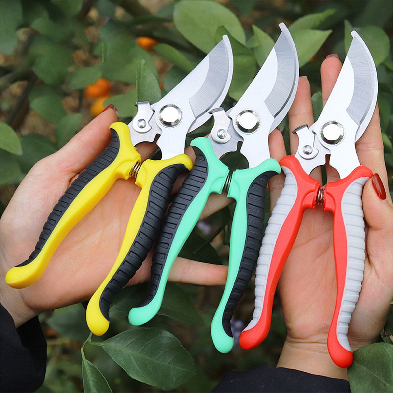 Nsxcdh Garden Pruning Shears Stainless Steel Blades Handheld Pruners ...